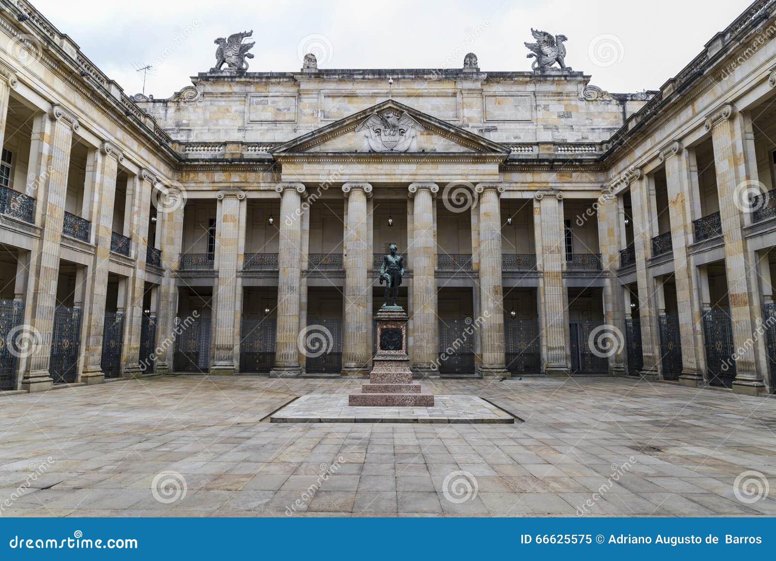 Senate of Colombia stock image. Image of column, bogota - 66625575