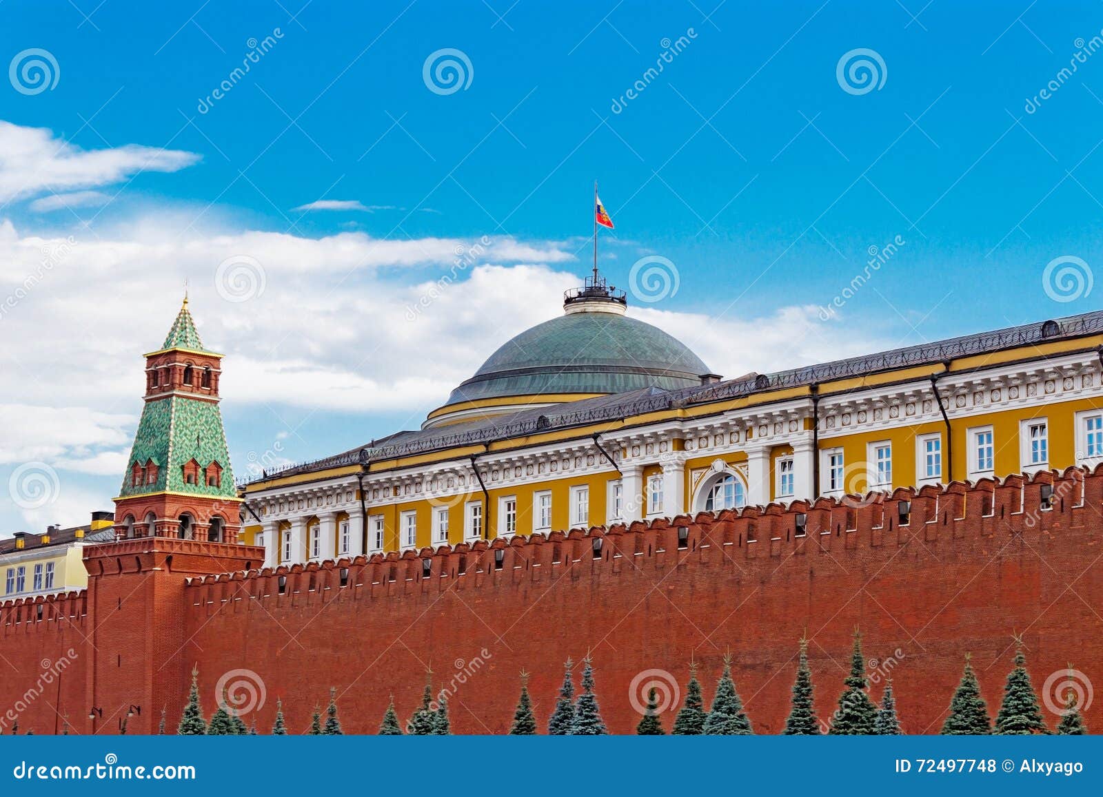 Senate Palace in Moscow Kremlin Stock Photo - Image of brick, history ...