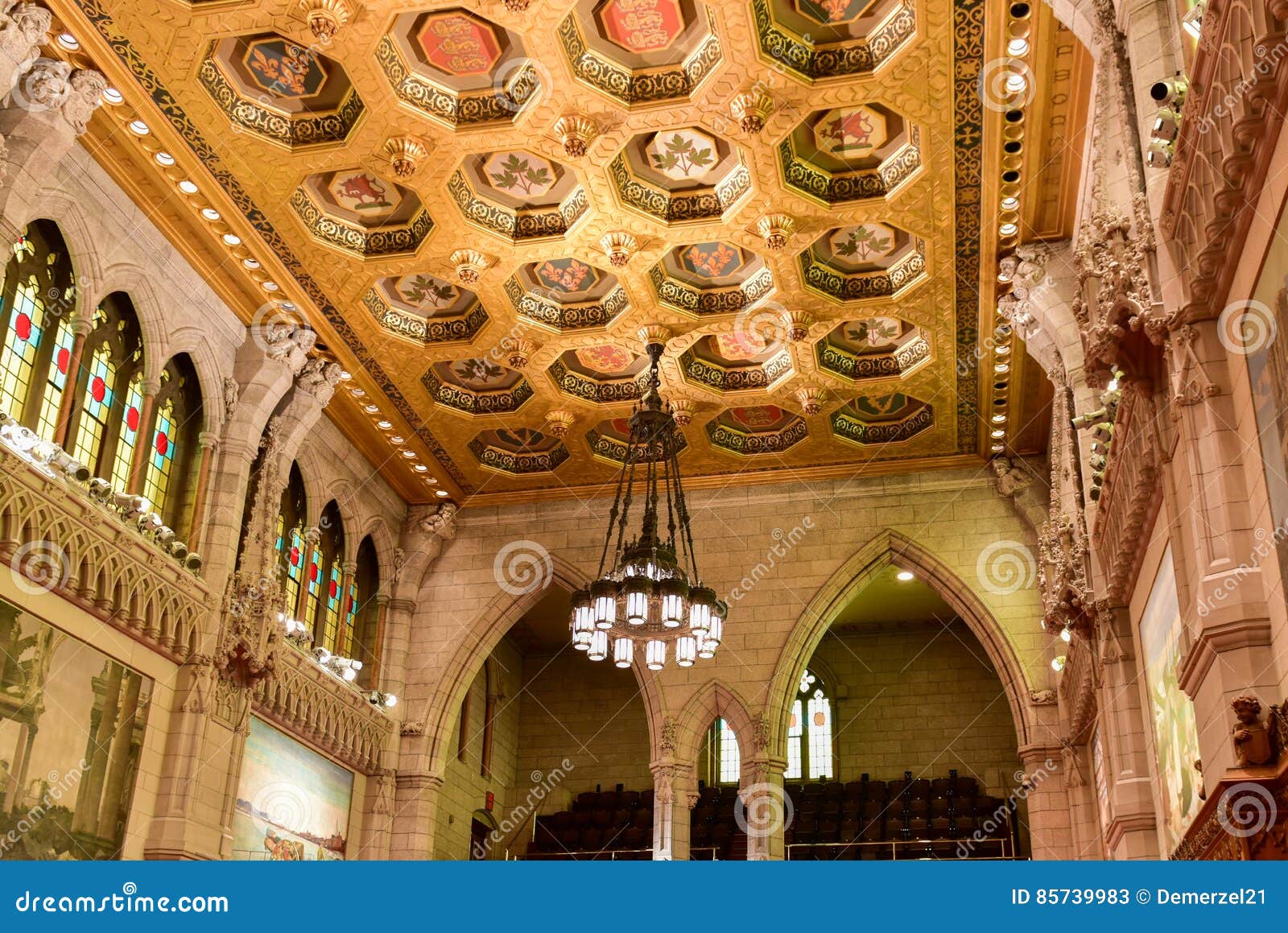 The Senate of Parliament Building - Ottawa, Canada Stock Image - Image ...