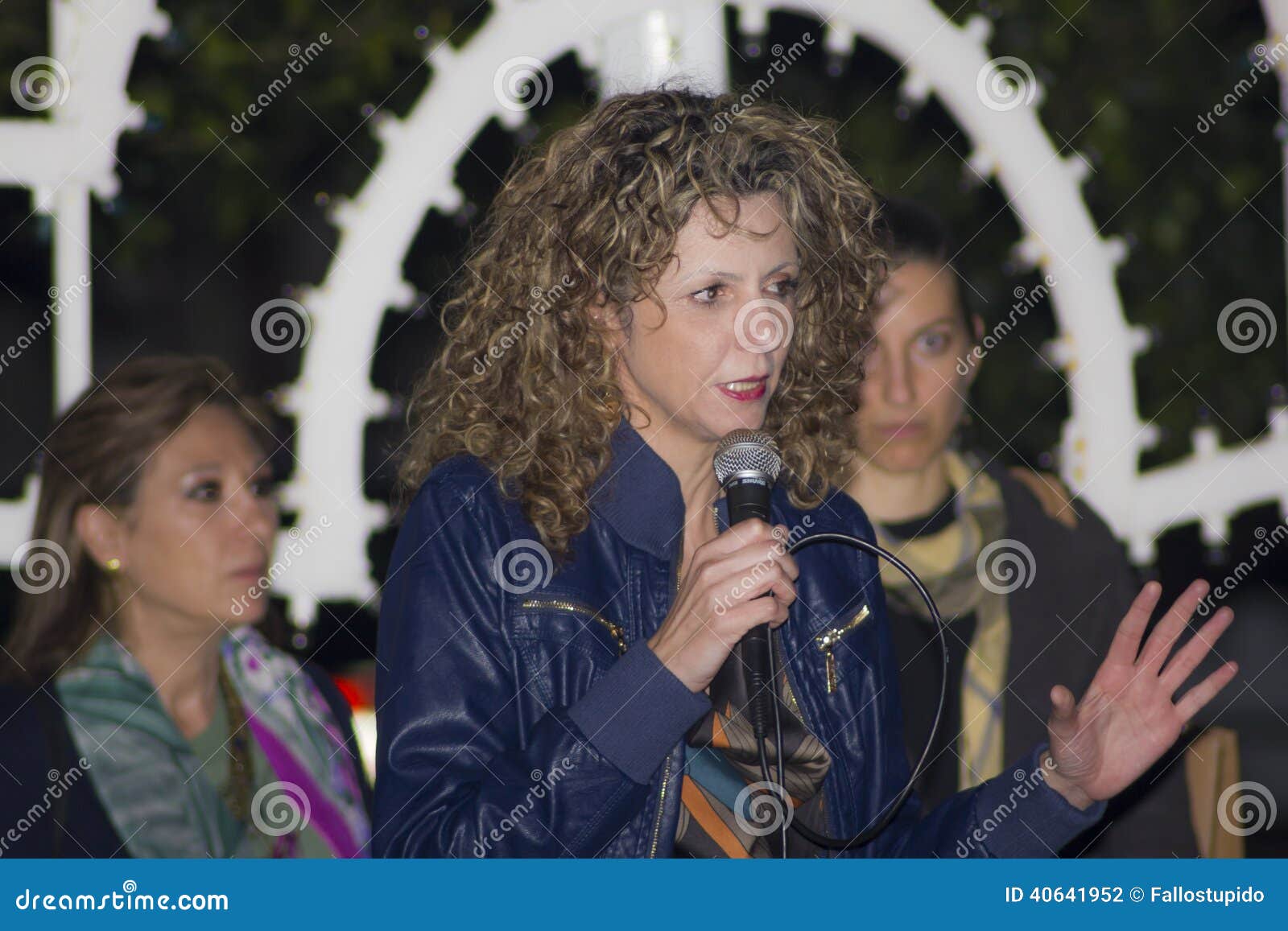 Senator Barbara Lezzi Talking Microphone Editorial Photography - Image ...