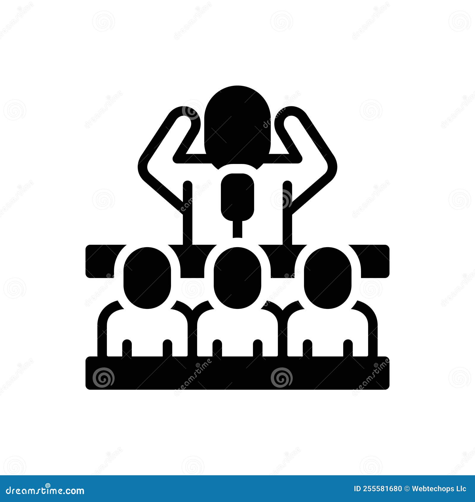 Black Solid Icon for Senator, Member and Lawmaker Stock Vector ...