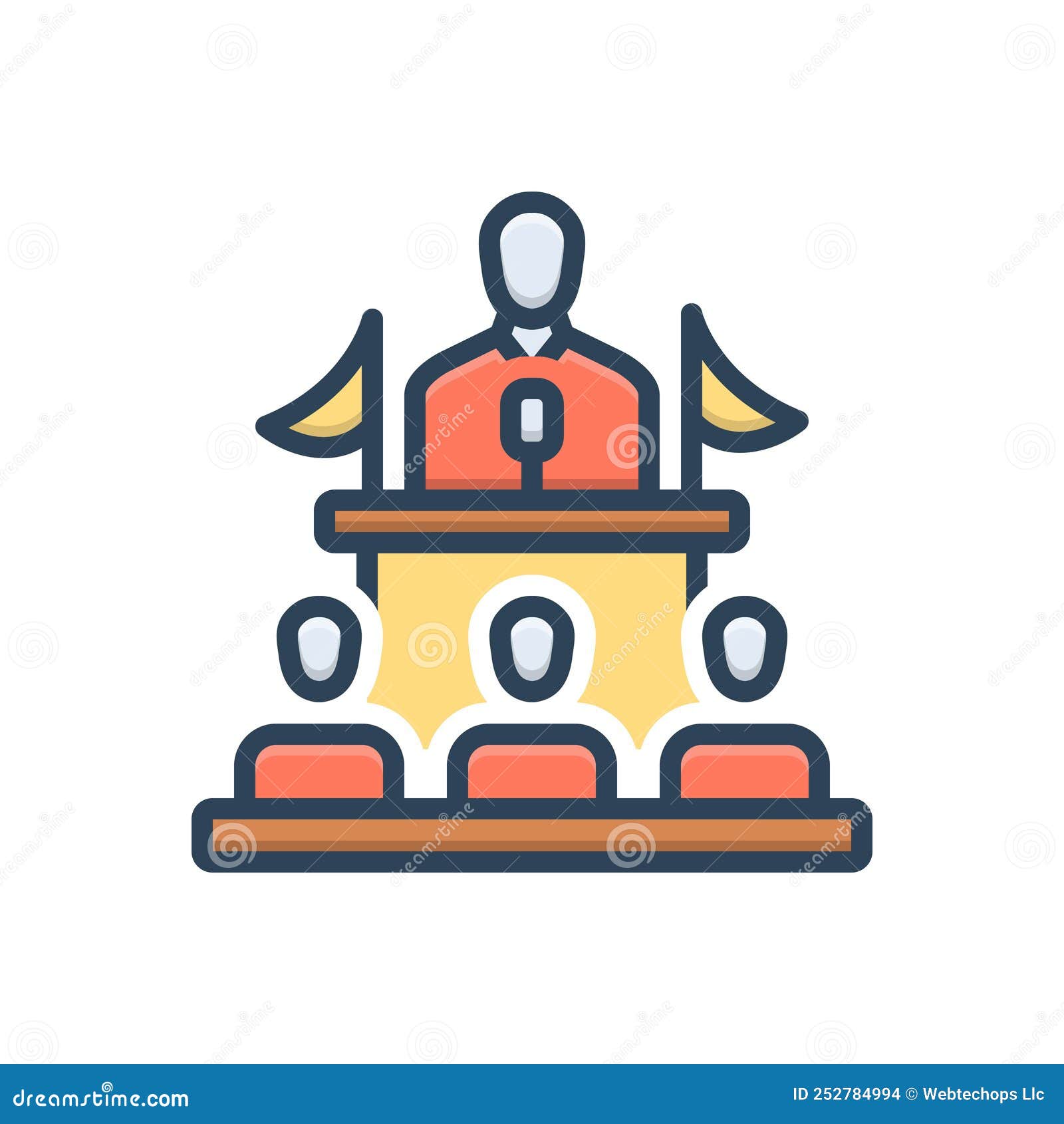 Color Illustration Icon for Senators, Senate and Member Stock Vector ...