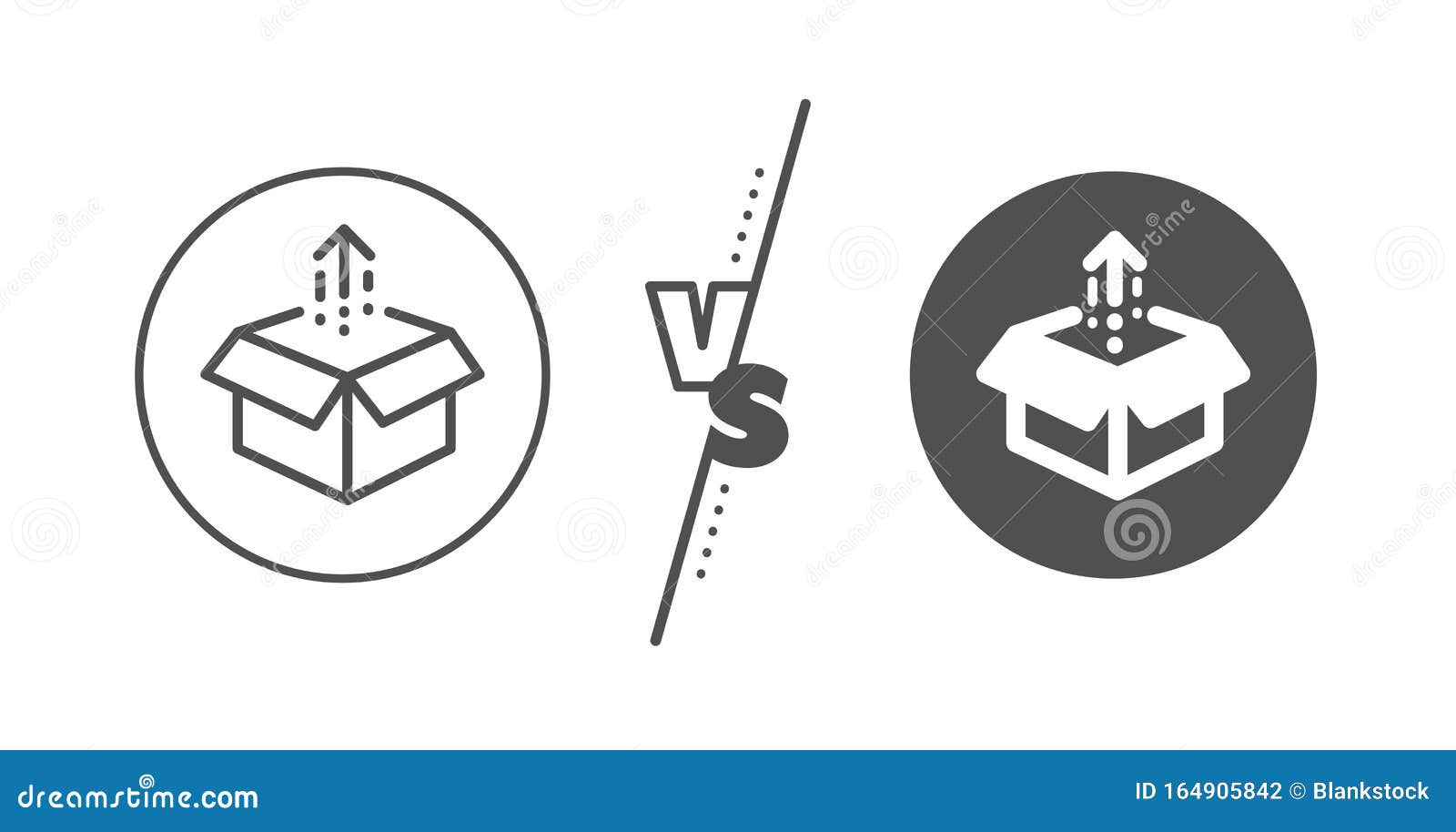 Open Delivery Box Flat Isometric Icon. Vector Illustration Of An Open ...