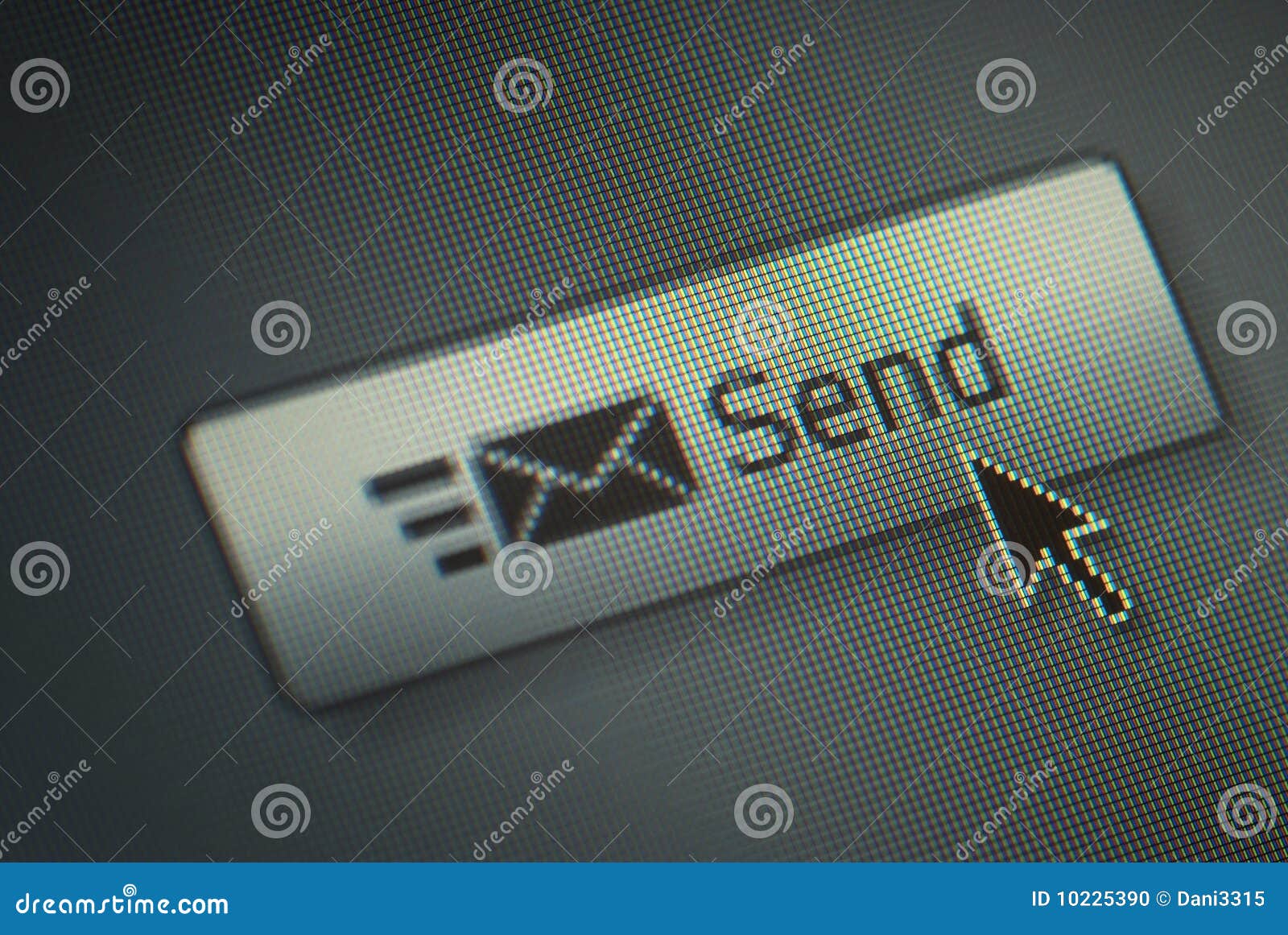 Send Button and a Hand Mouse Cursor Stock Photo - Image of message ...