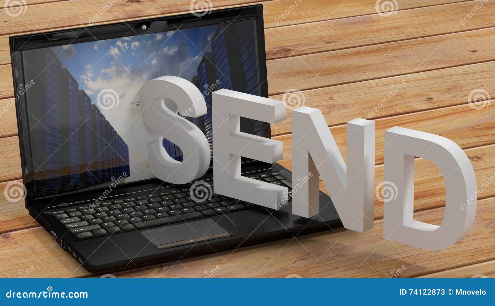 Send stock illustration. Illustration of concept, networking - 74122873