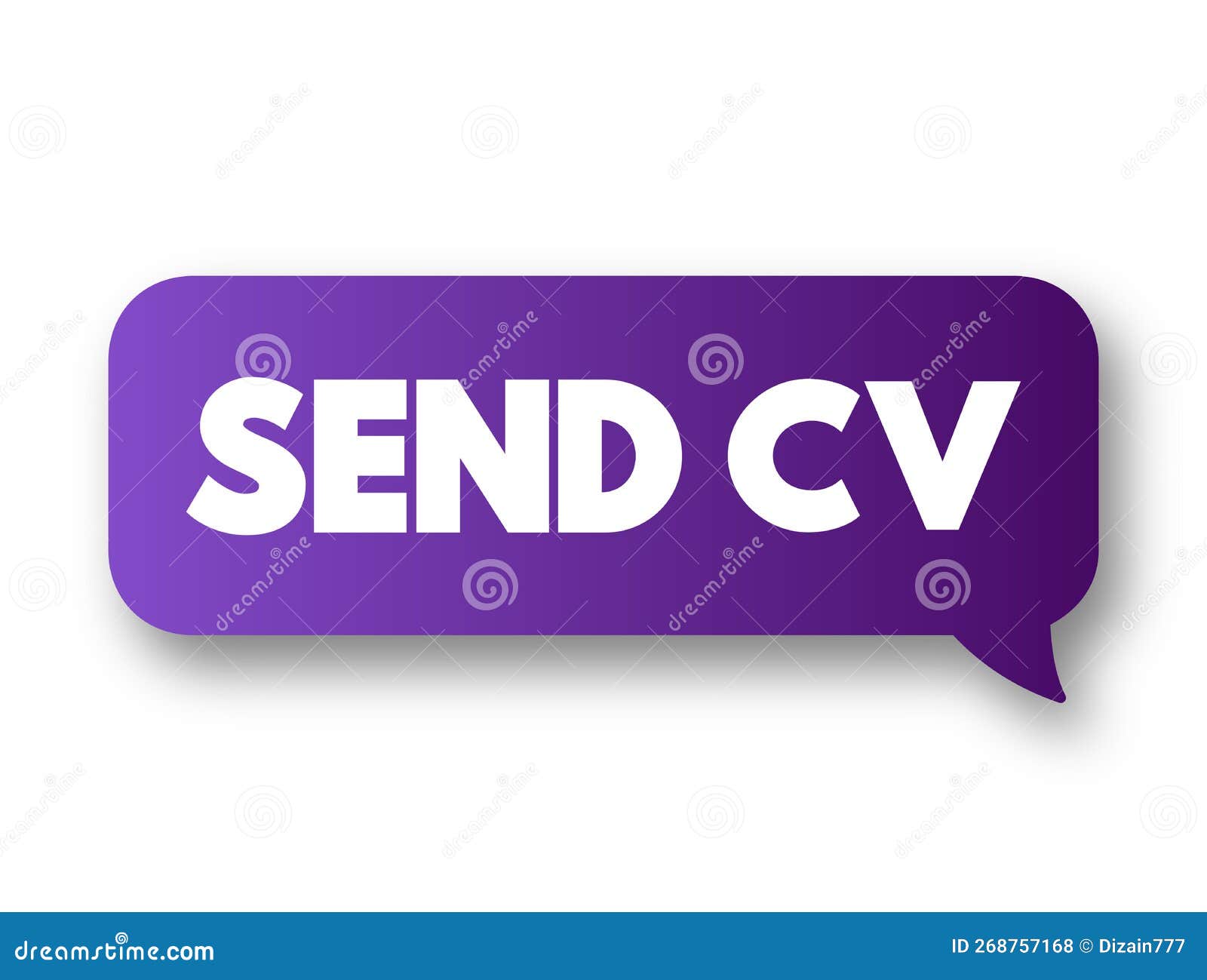 Send CV Text Message Bubble, Concept Background Stock Illustration ...