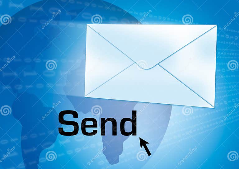 Send email stock illustration. Illustration of technology - 2546295