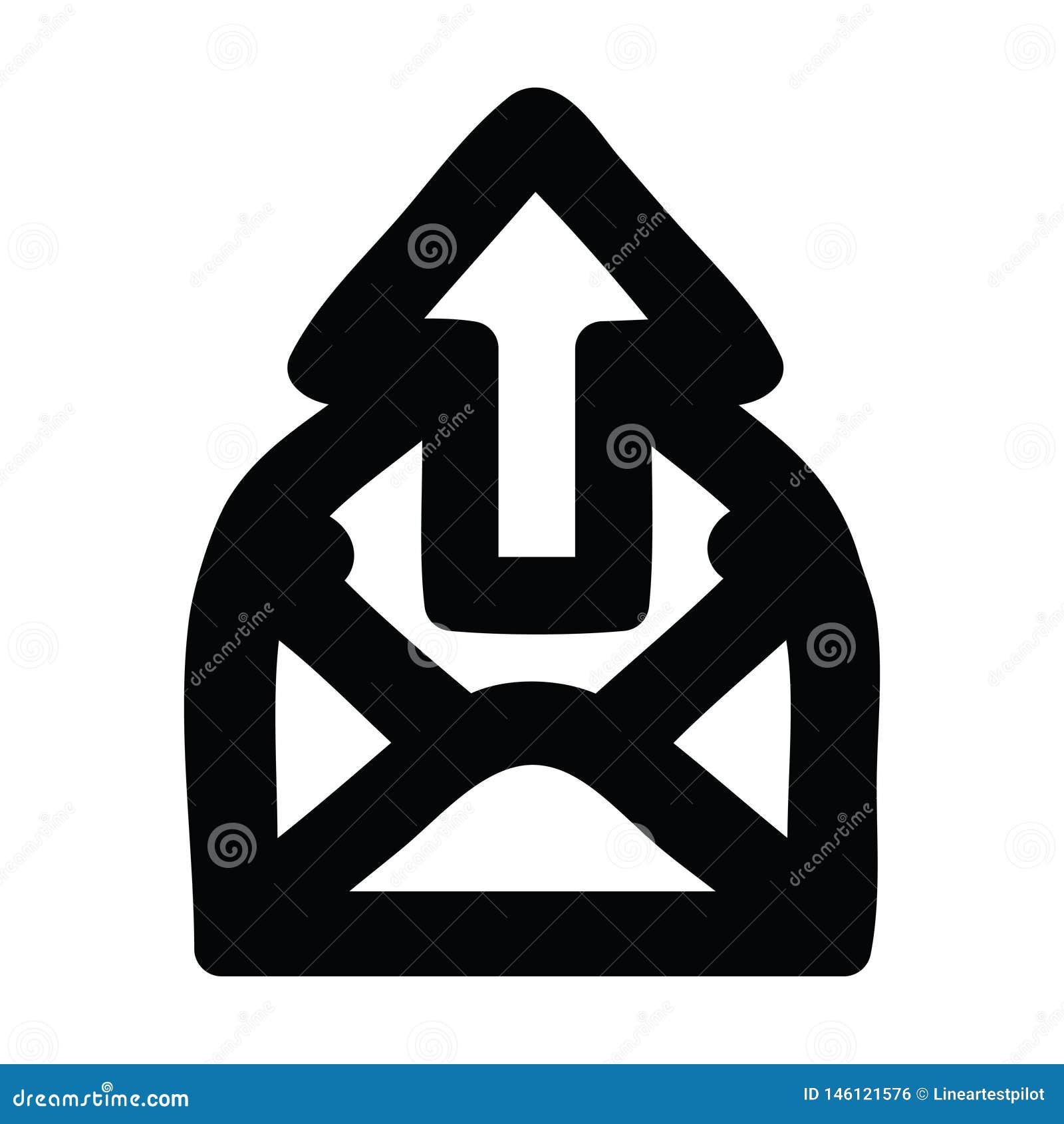 Send email icon symbol stock vector. Illustration of clip - 146121576