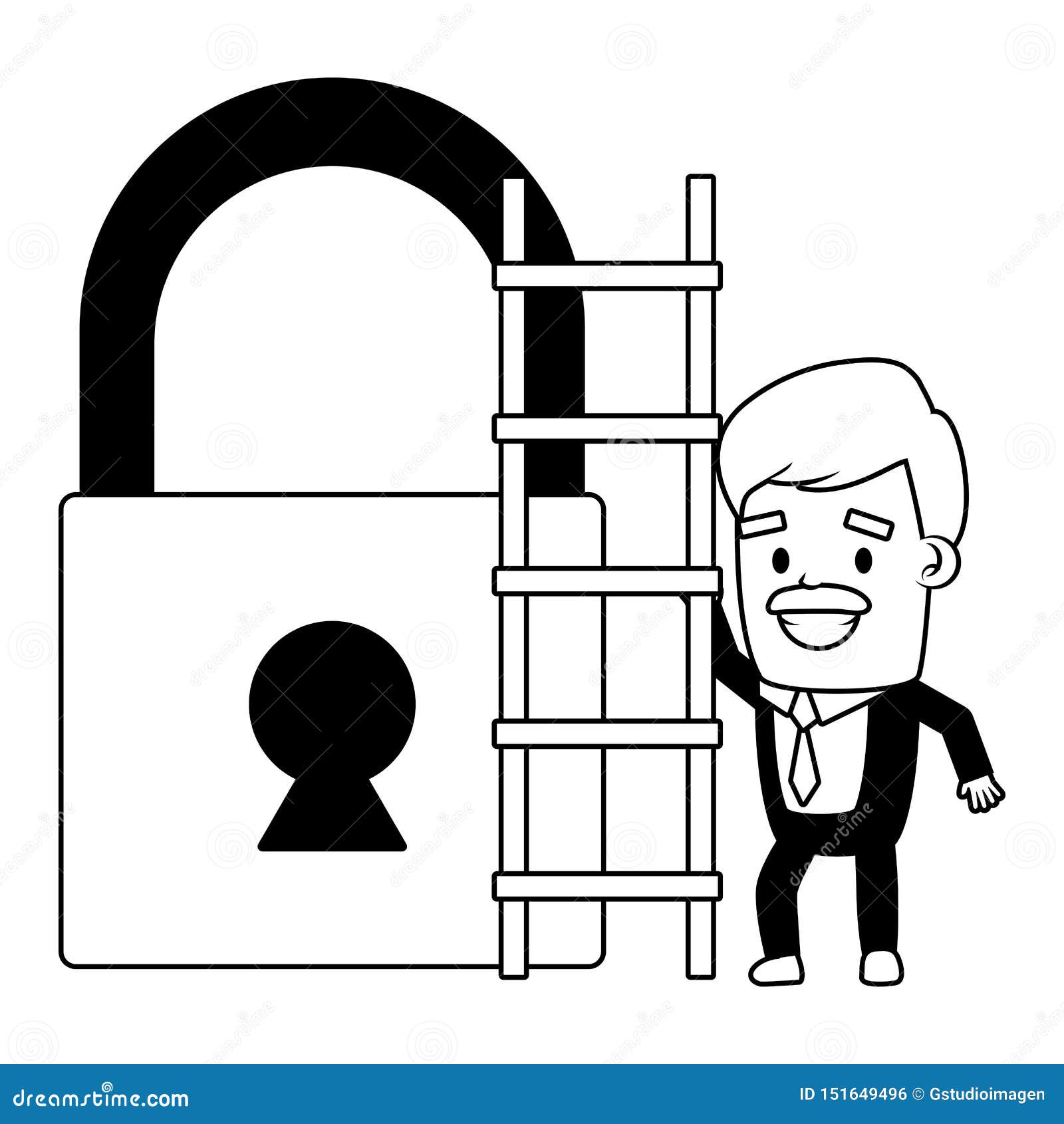 Send email related stock illustration. Illustration of security - 151649496
