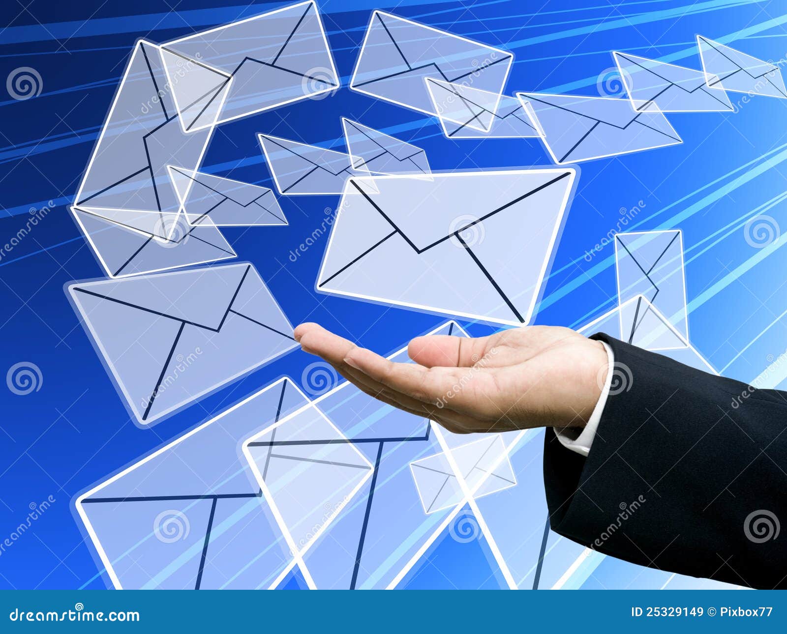 Send email to us stock image. Image of postman, color - 25329149