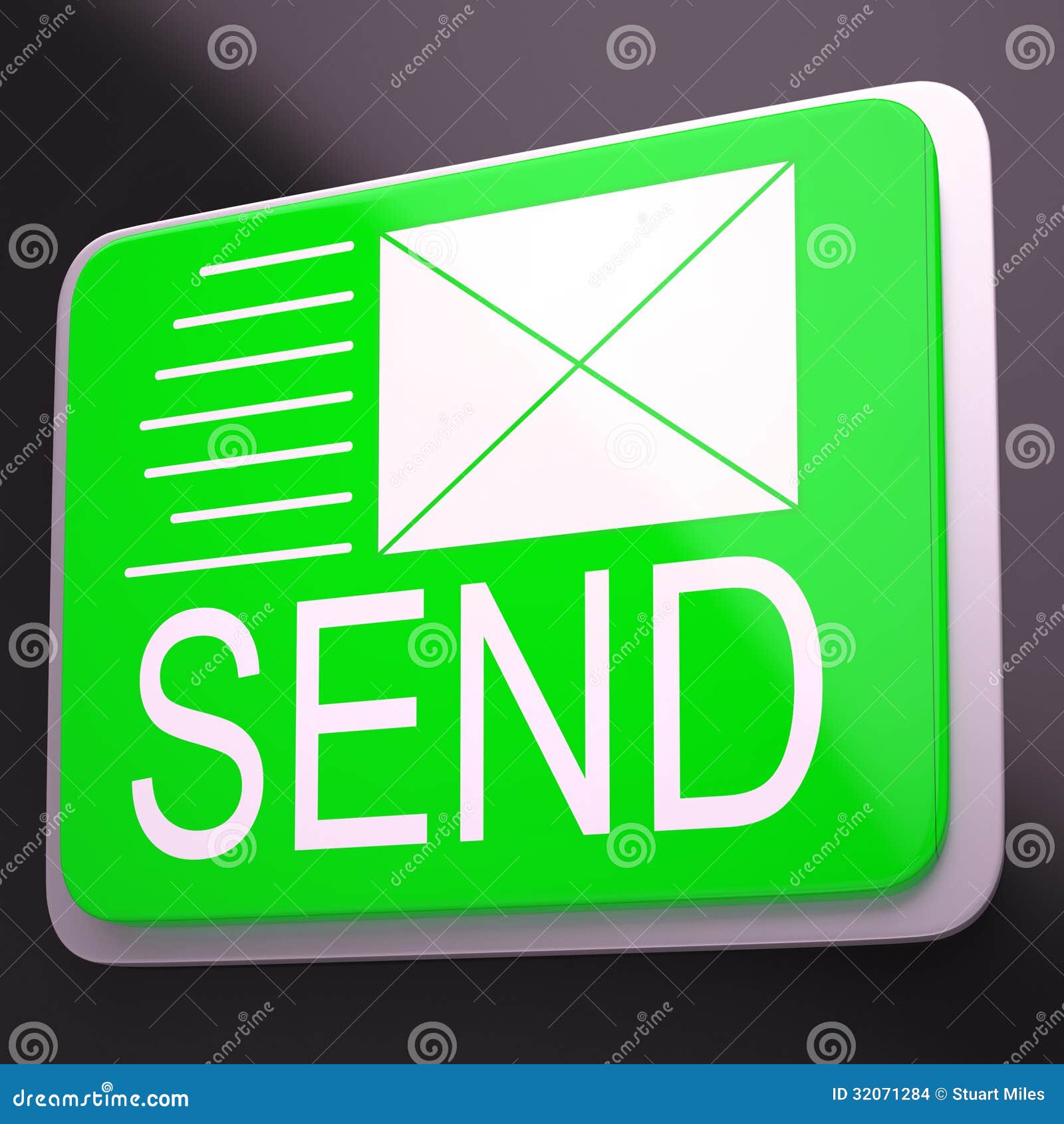 Send Envelope Shows Electronic Message Worldwide Communication Stock ...