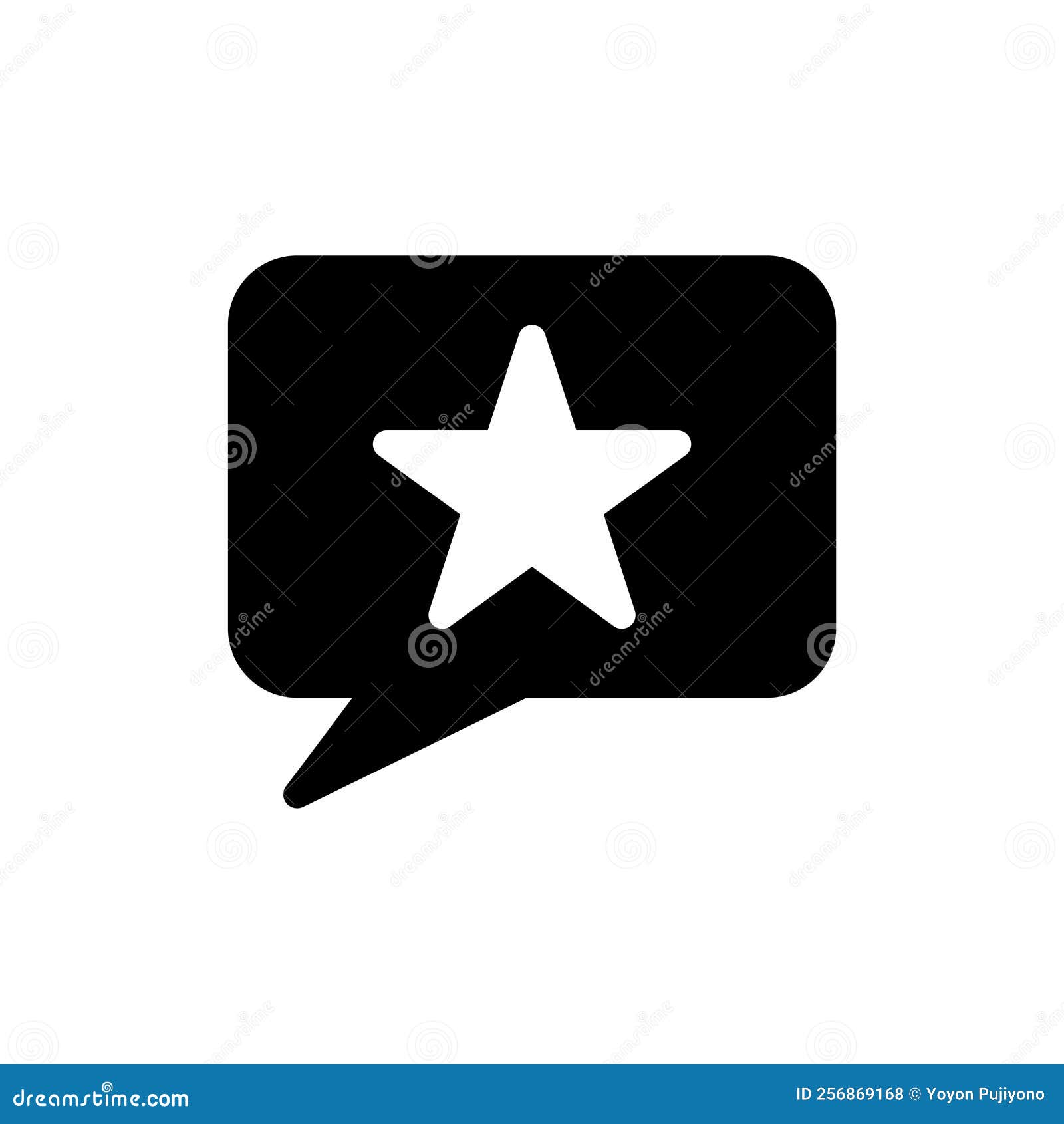 Send Feedback Icon with Bubble Speech and Star Stock Vector ...