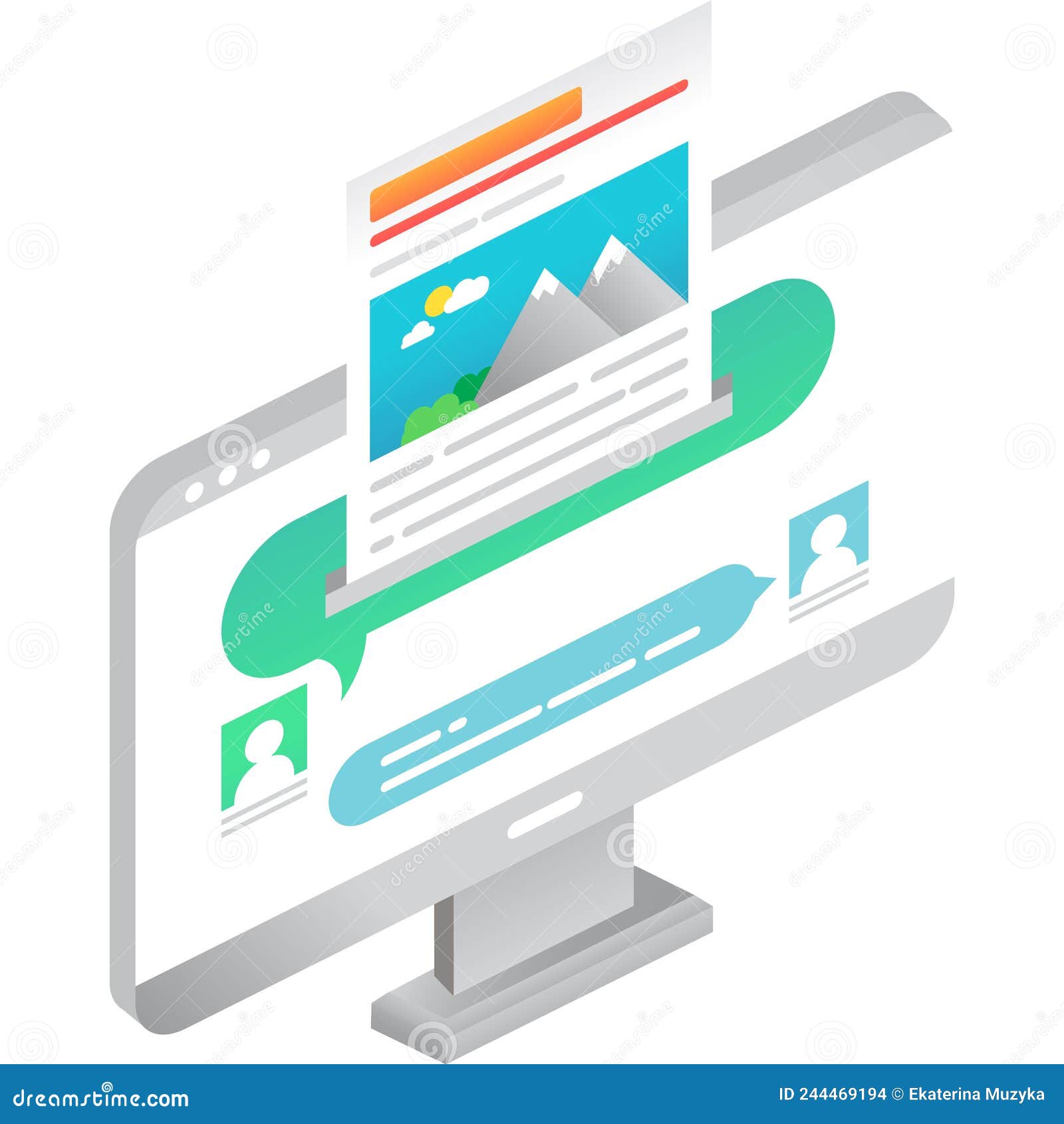 Send File Information Using Computer Icon Vector Stock Vector ...