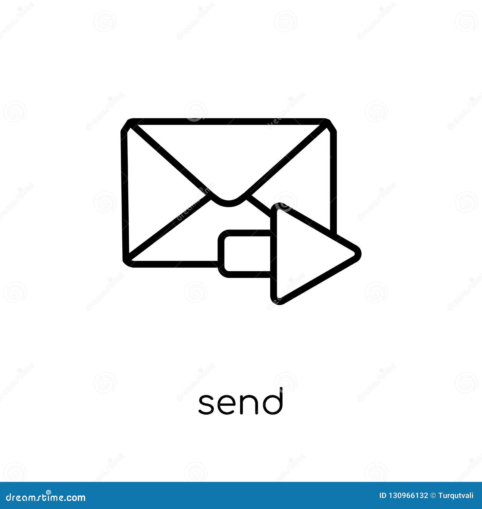 Send icon from collection. stock vector. Illustration of transport ...