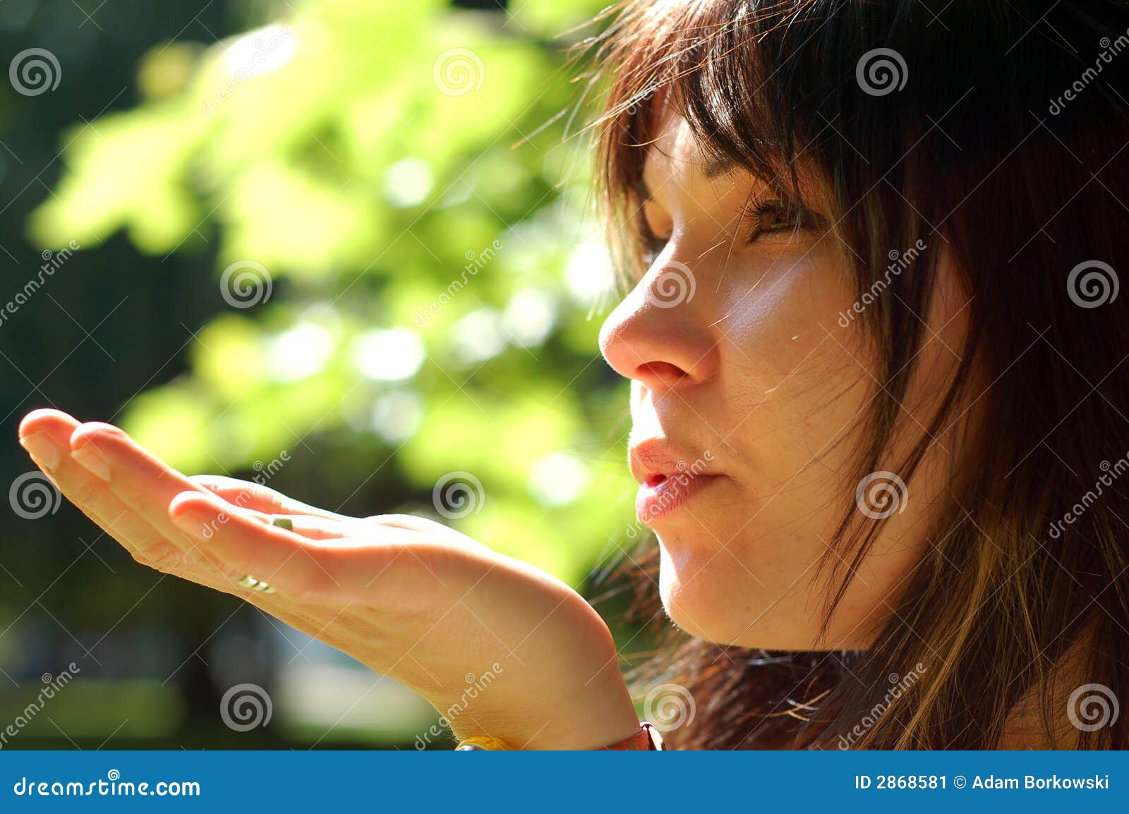 Send a kiss stock image. Image of girlfriend, face, beauty - 2868581