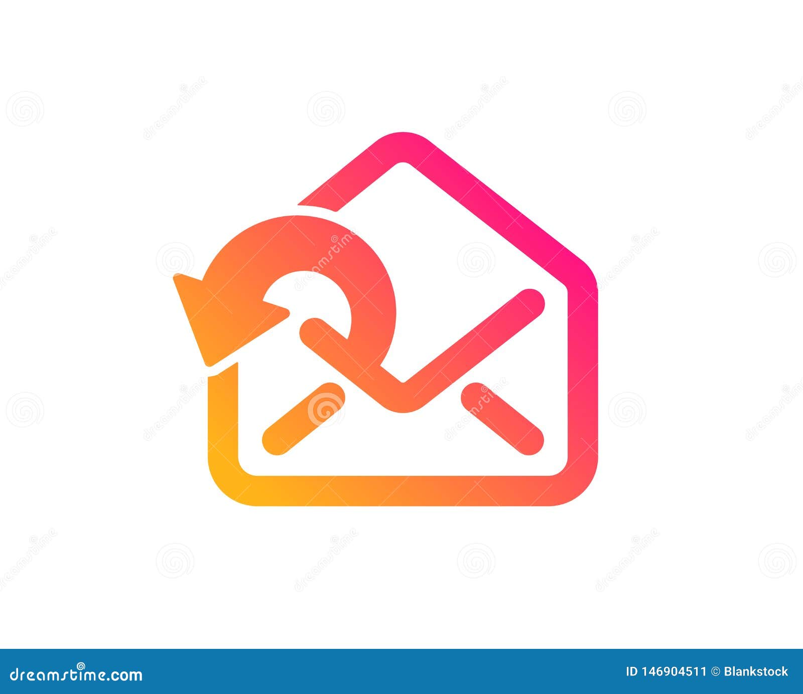 Send Mail Download Icon. Sent Messages Correspondence Sign. Vector ...