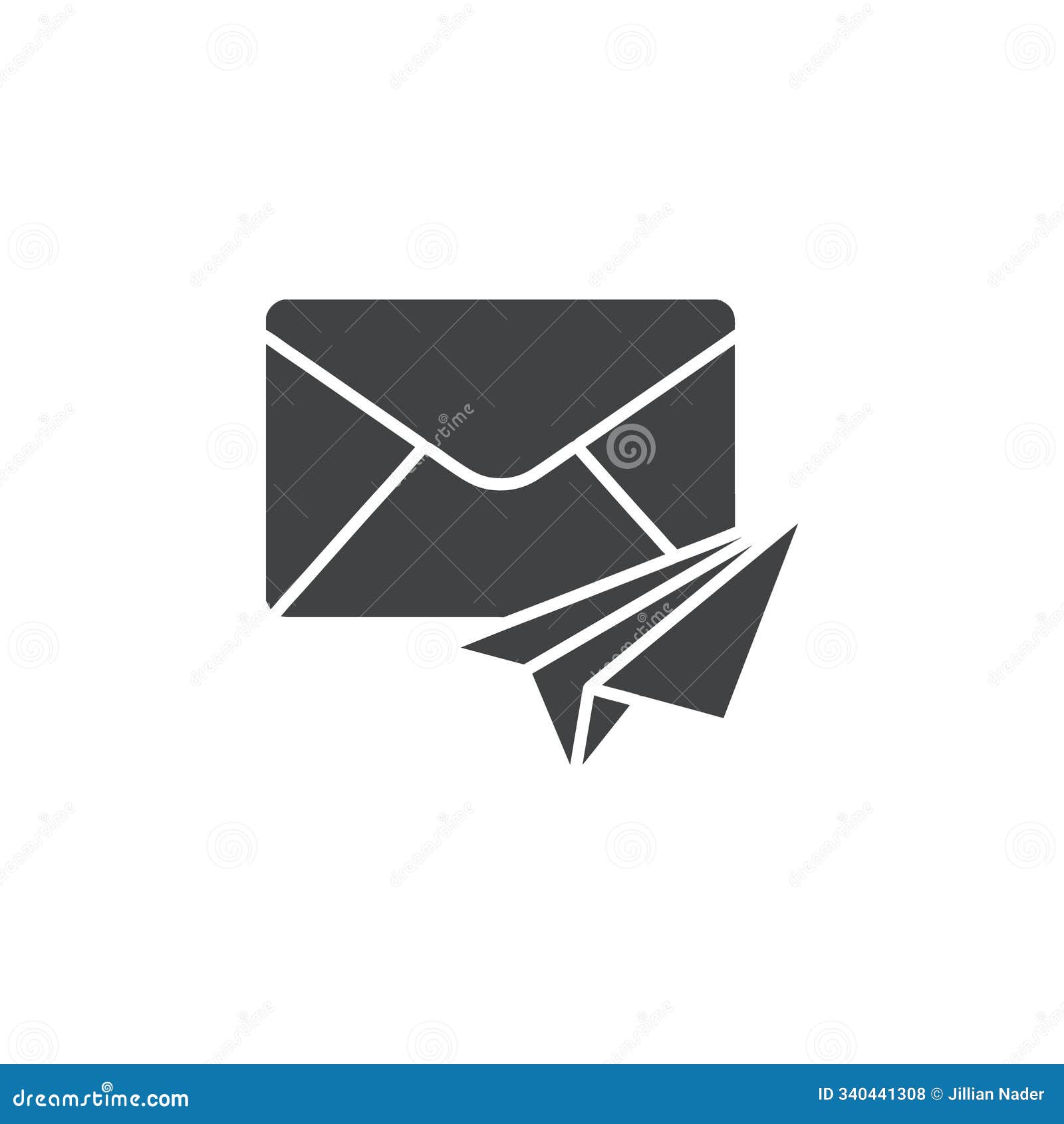 Send Mail Icon Group Symbol or Sign Vector Stock Illustration ...