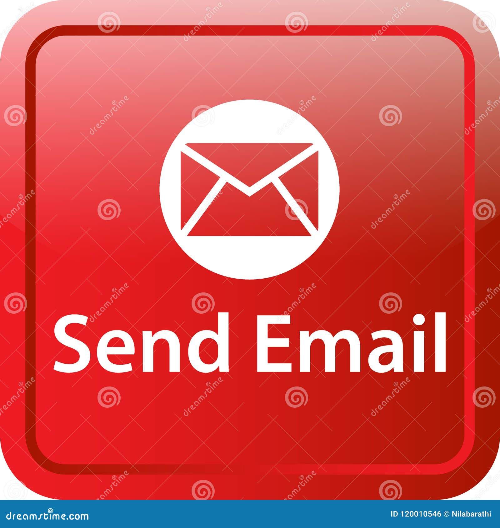 Send mail icon web button stock illustration. Illustration of customer ...