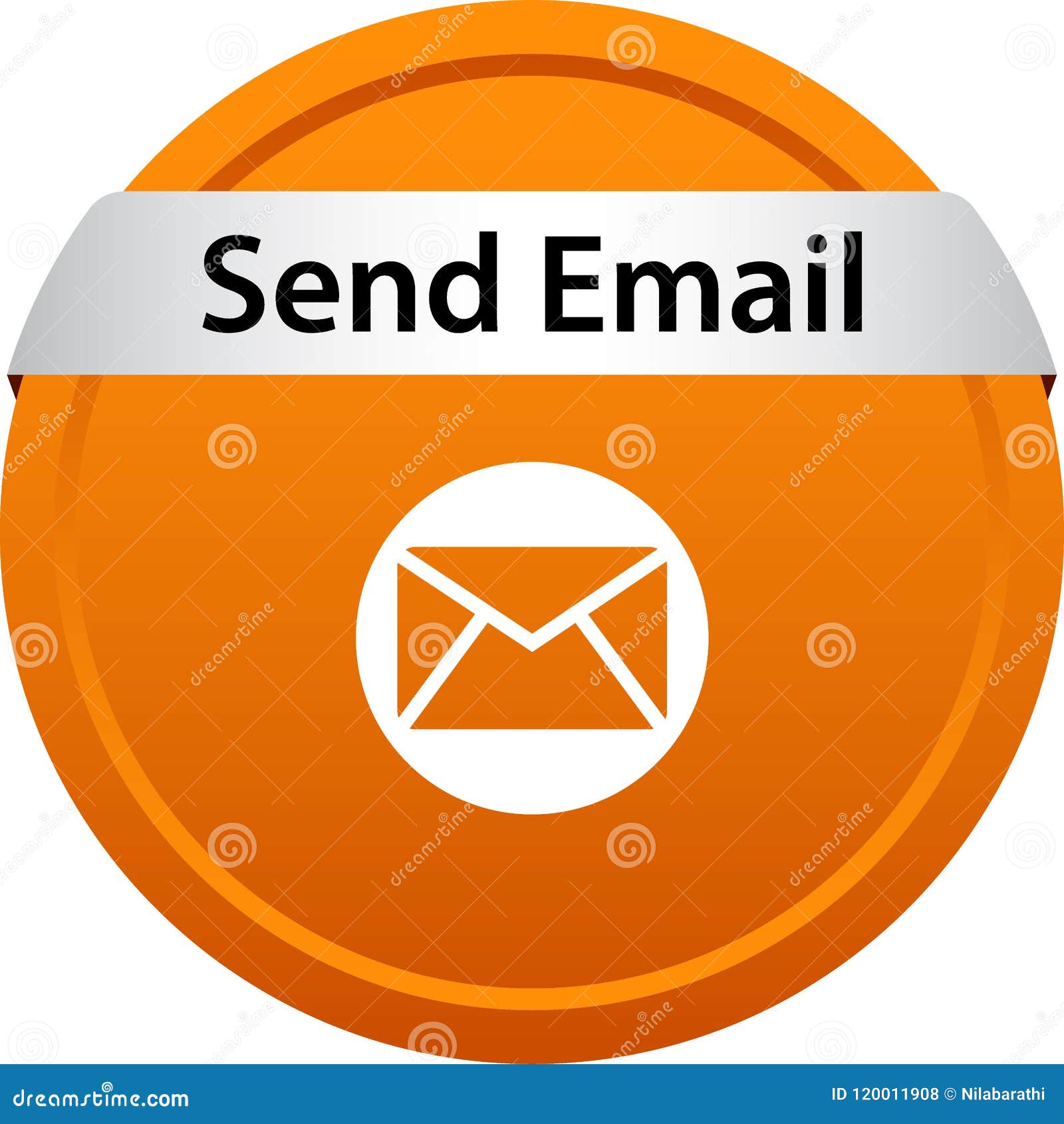 Send mail icon web button stock illustration. Illustration of design ...