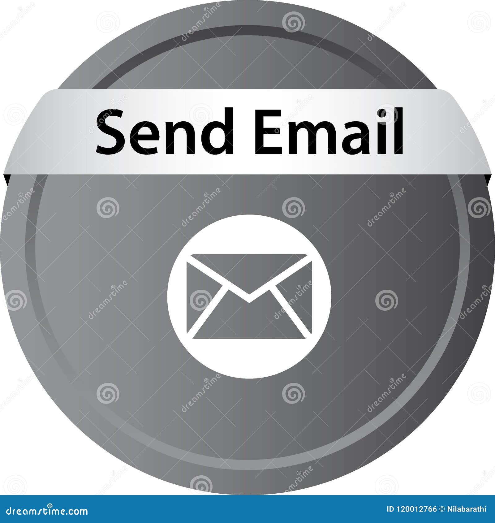Send mail icon web button stock illustration. Illustration of design ...