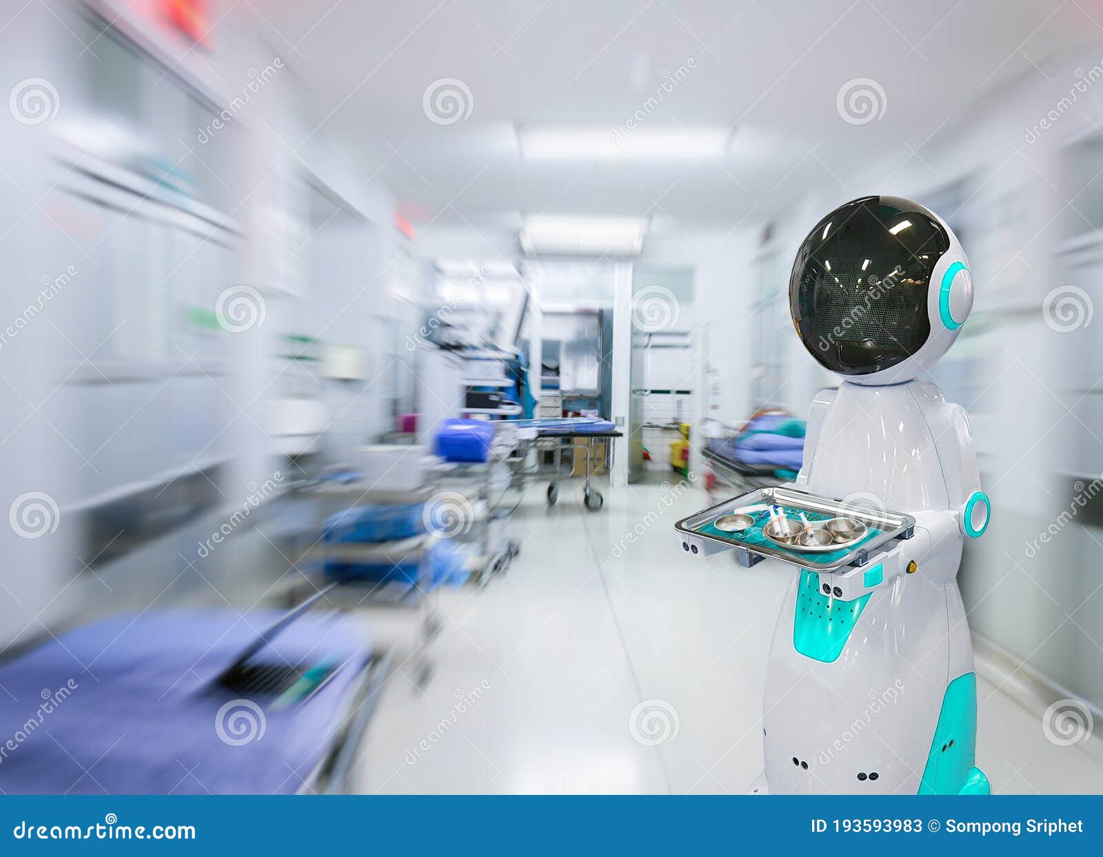 Send Medical Equipment Robot Technology Hospital Stock Image - Image of ...