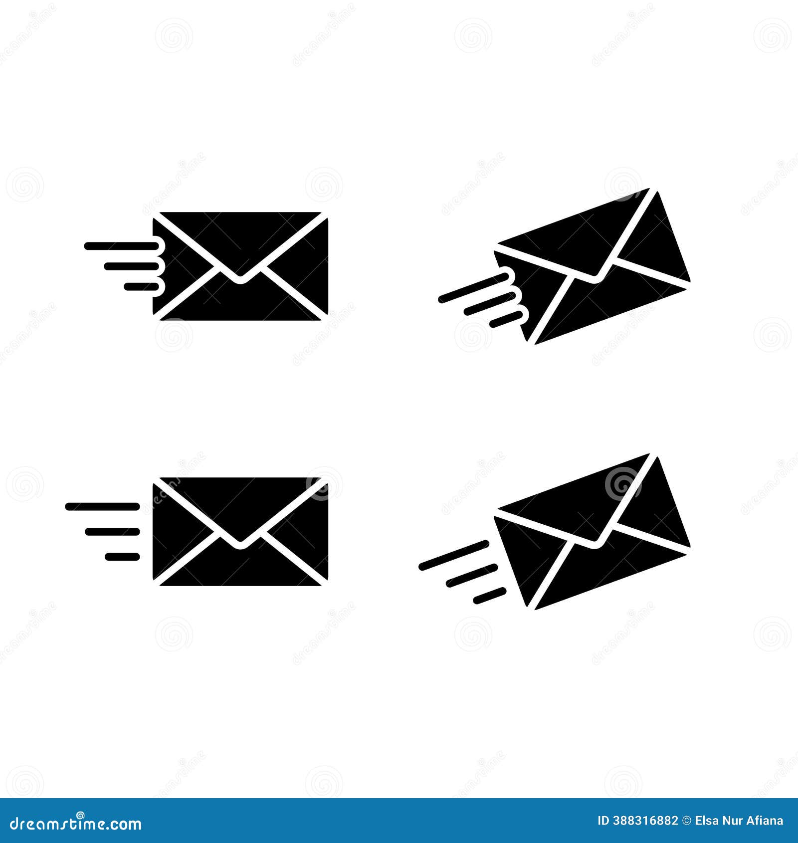 Sad Message Envelope Outline Icon Vector Illustration | CartoonDealer ...