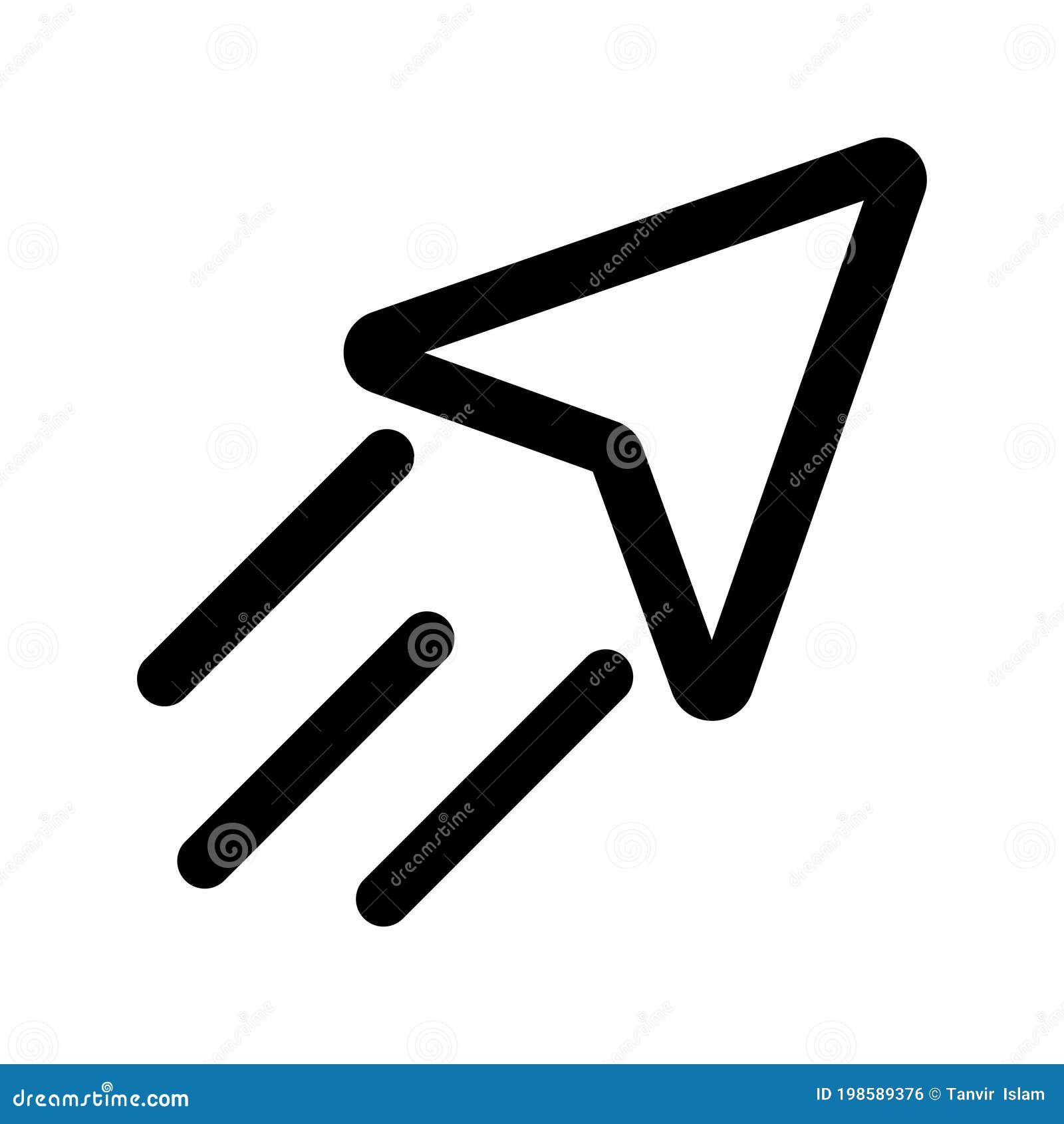 Send message icon stock vector. Illustration of business - 198589376