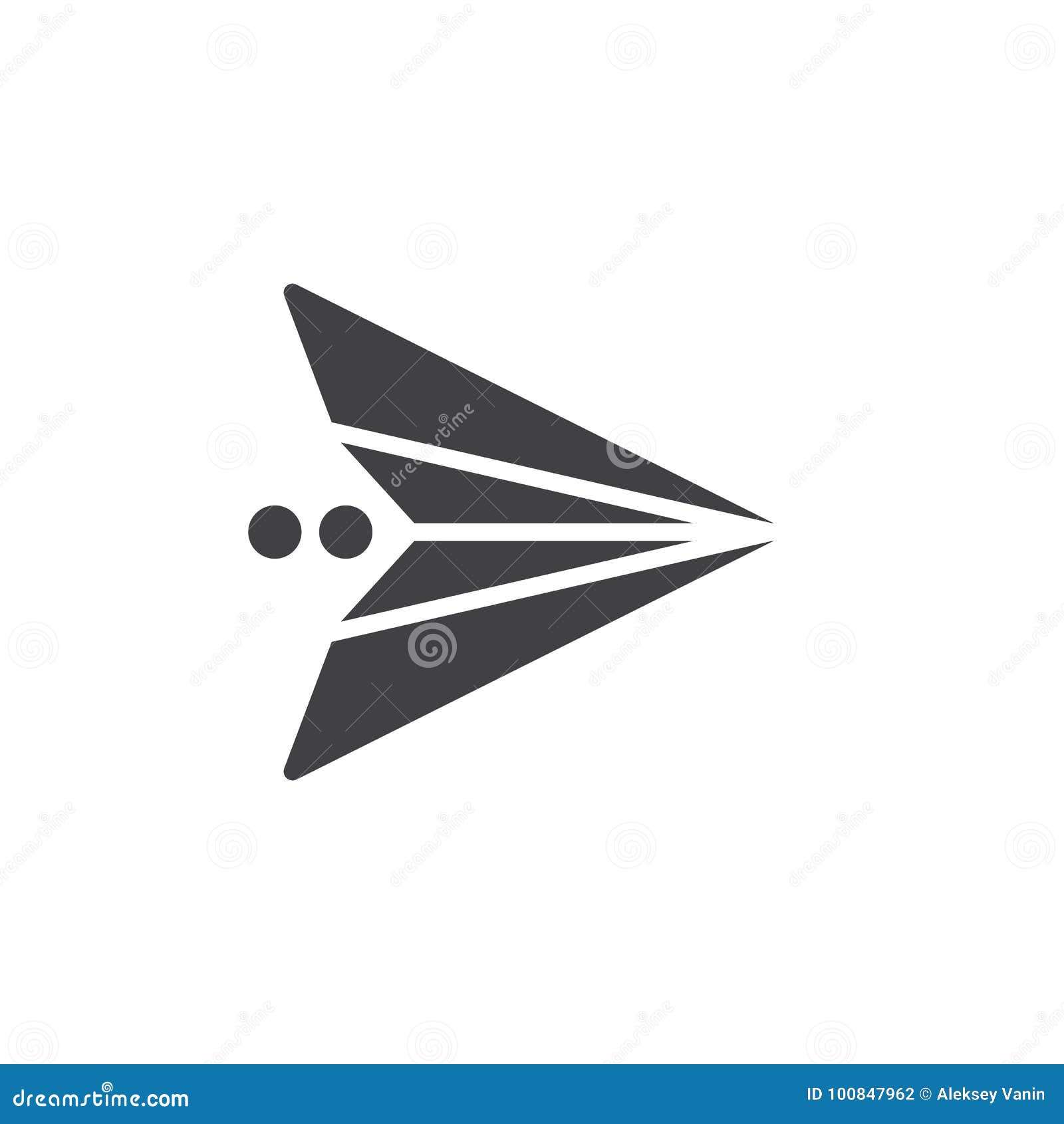 Send message icon vector stock vector. Illustration of creative - 100847962