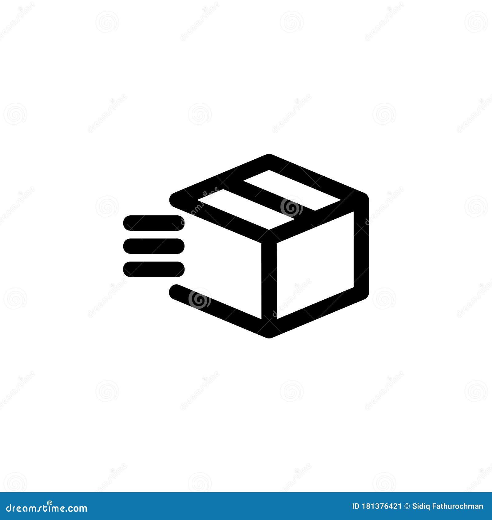 Send Package Icon stock vector. Illustration of package - 181376421