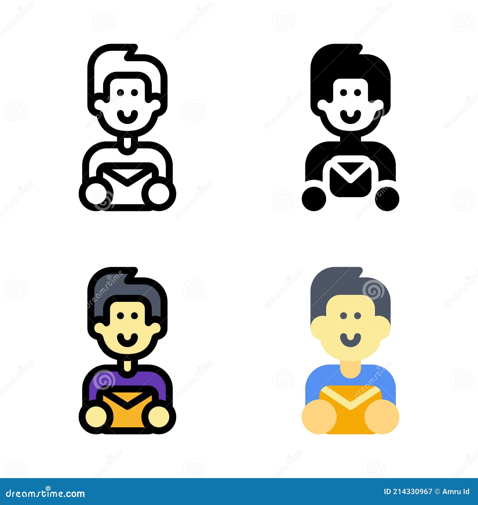 Send Receive Mail Activity Avatar Icon, Logo, and Illustration Stock ...