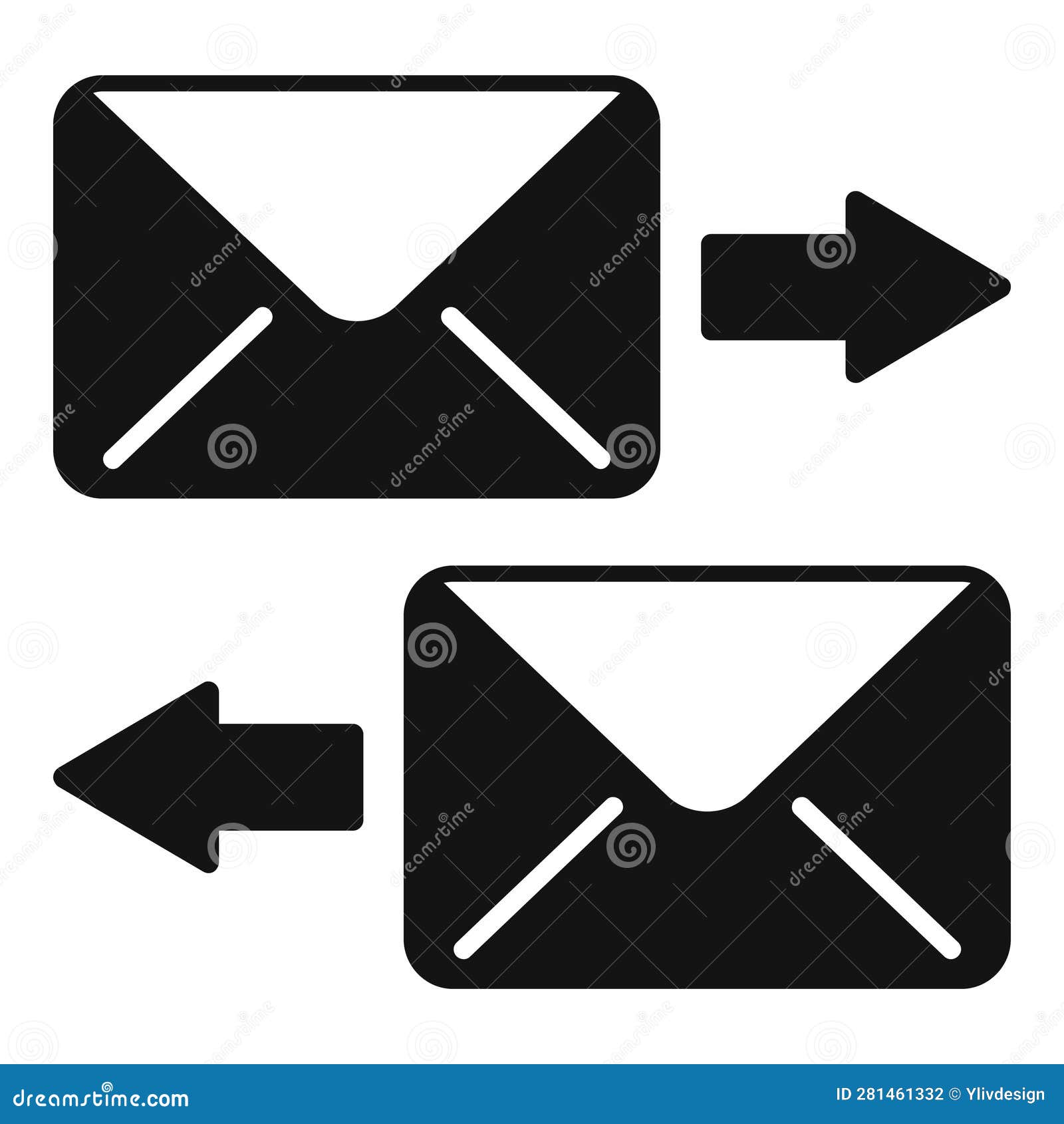 Send And Receive Email Icons. Vector Illustration Set | CartoonDealer ... Send And Receive Email Icons. Vector Illustration Set | CartoonDealer ...