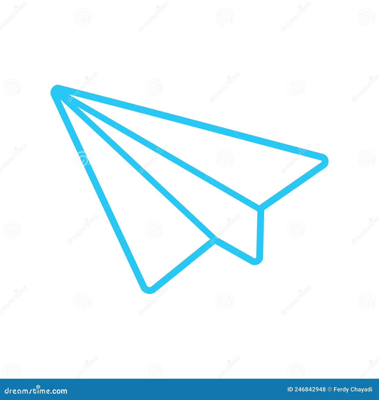 The send or share icon. stock photo. Illustration of contact - 246842948