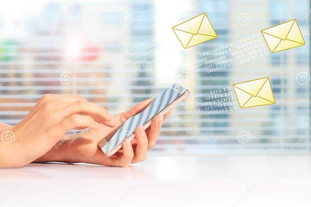 Send SMS message stock photo. Image of wireless, connection - 84596132