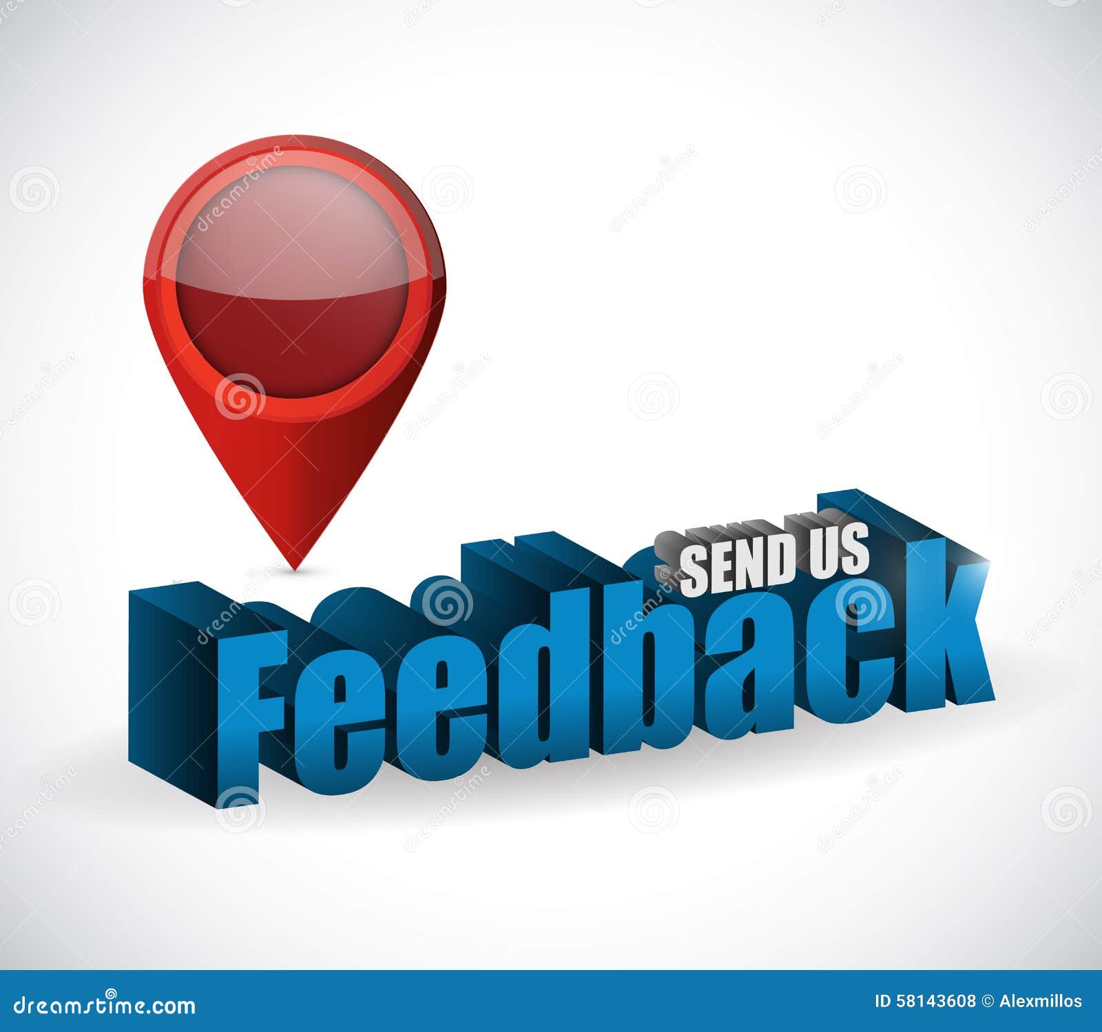 Send Us Feedback Pointer Sign Illustration Design Stock Illustration ...