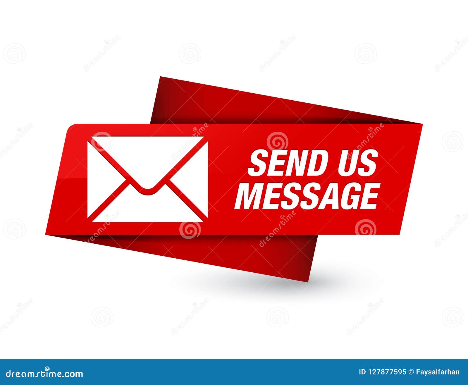 Send Us Message Premium Red Tag Sign Stock Illustration - Illustration ...