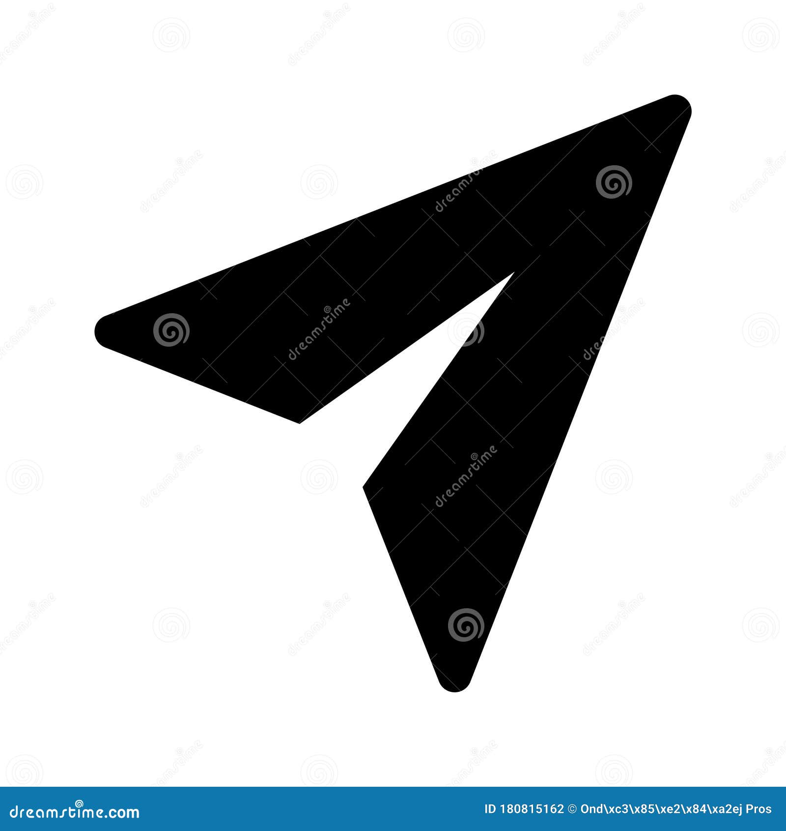 Send Web Icon Isolated on White Background. Message Symbol for Website ...