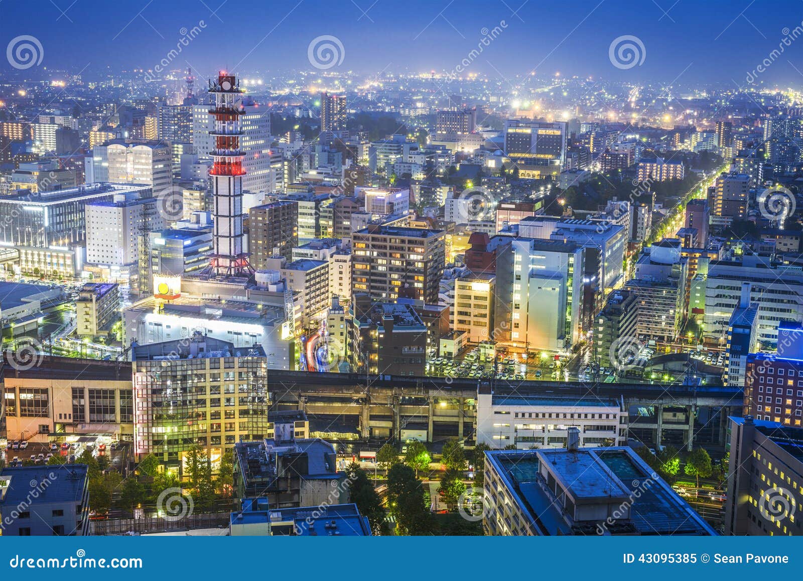 Sendai, Japan stock afbeelding. Image of wijk, architectuur - 43095385
