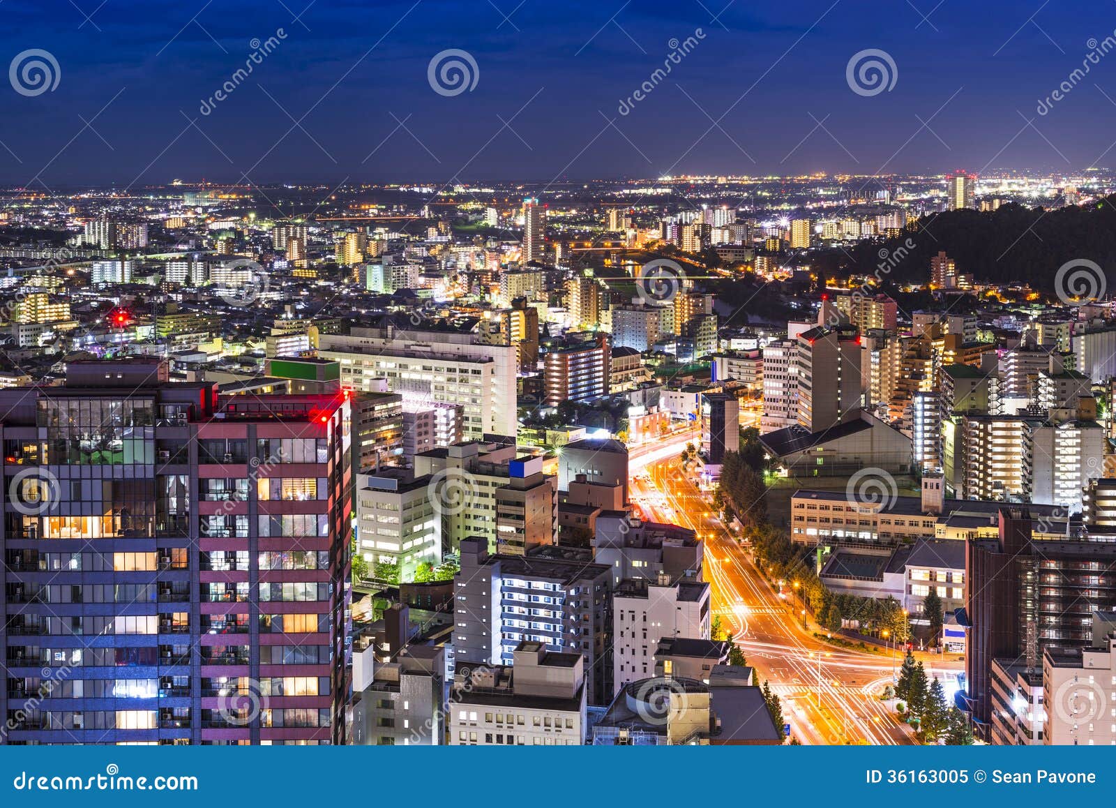 Sendai Japan stock image. Image of central, scenery, business - 36163005