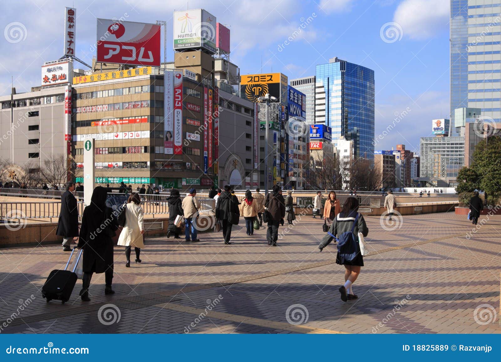 Sendai train station editorial stock image. Image of architecture ...