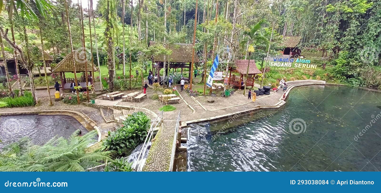 Sendang seruni water park editorial stock image. Image of nature ...