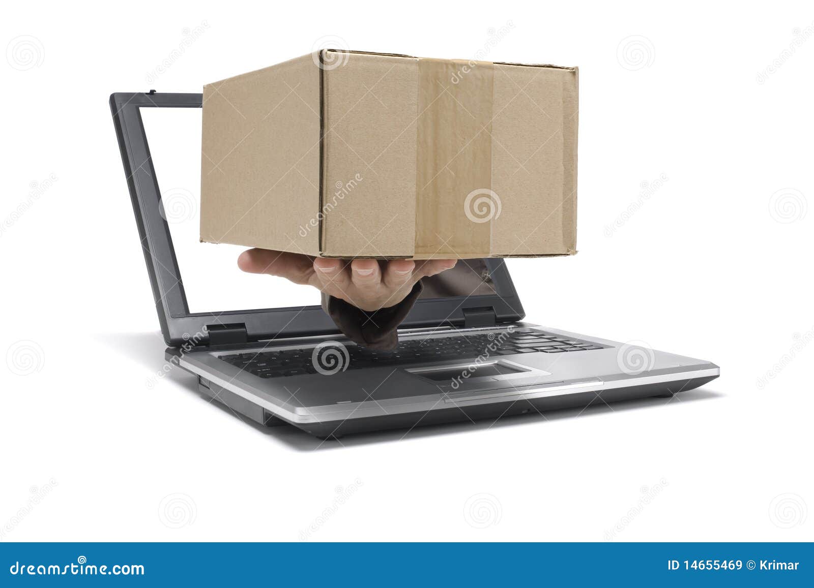 Senden Sie ein Paket stockbild. Bild von nachricht, verpackung - 14655469