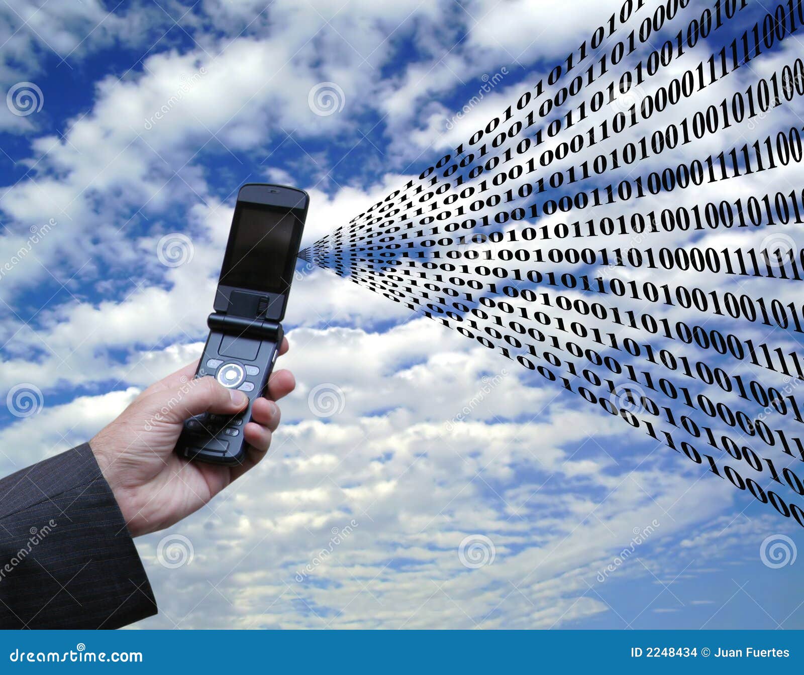 Sending binary code stock photo. Image of intelligent - 2248434