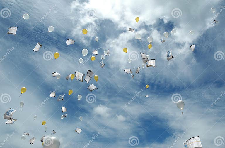 Sending Data to the Cloud stock image. Image of clouds - 20592045