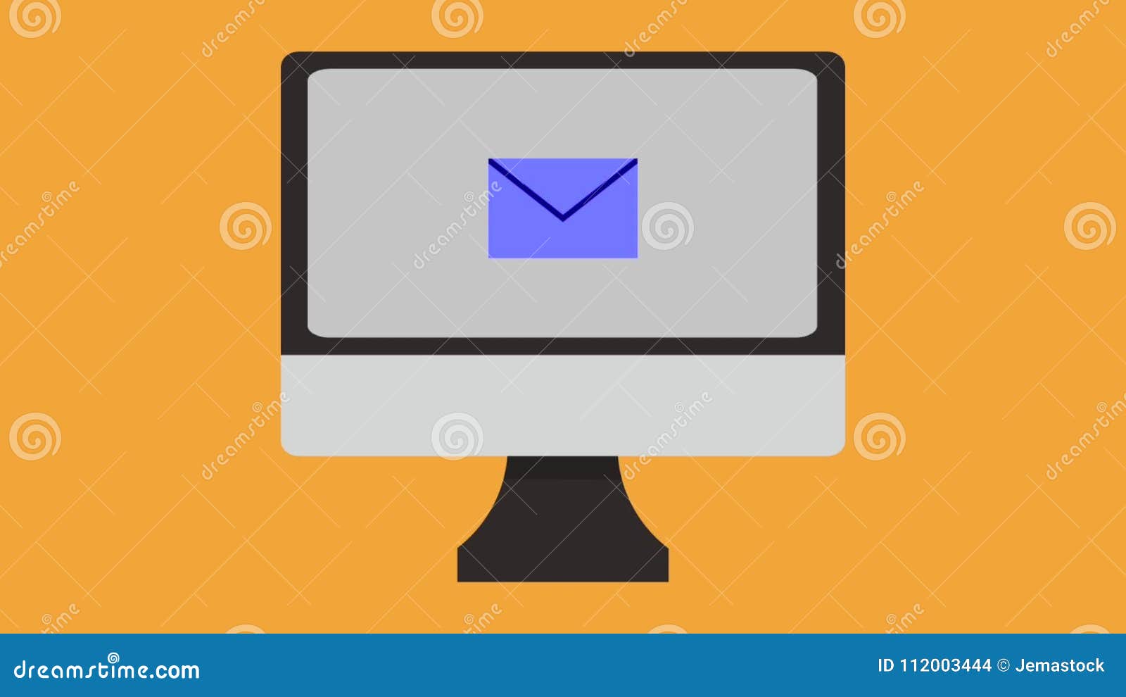 Send Email from Computer HD Animation Stock Footage - Video of business ...