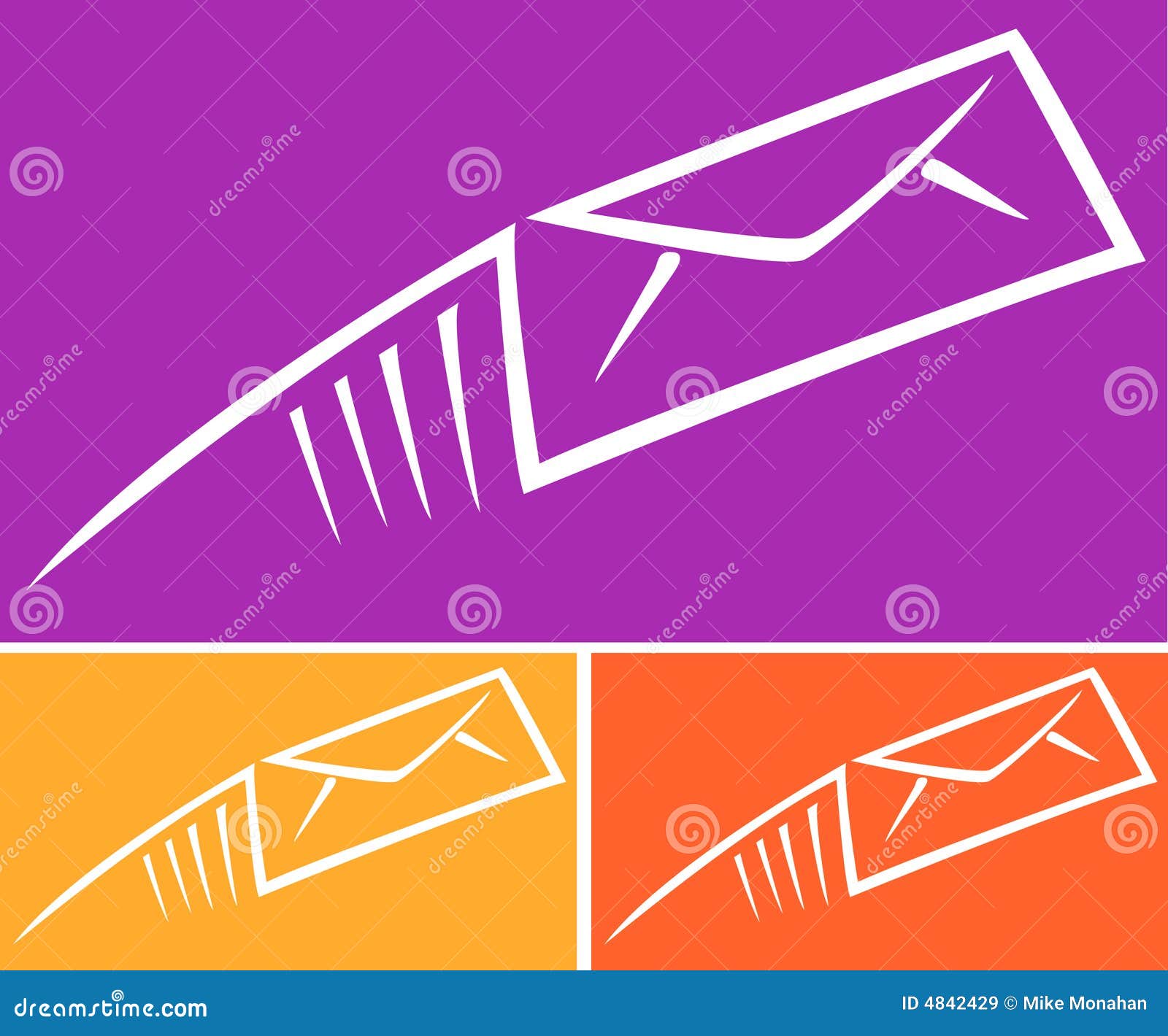 Sending Express Mail Or Email Cartoon Vector | CartoonDealer.com #4842429