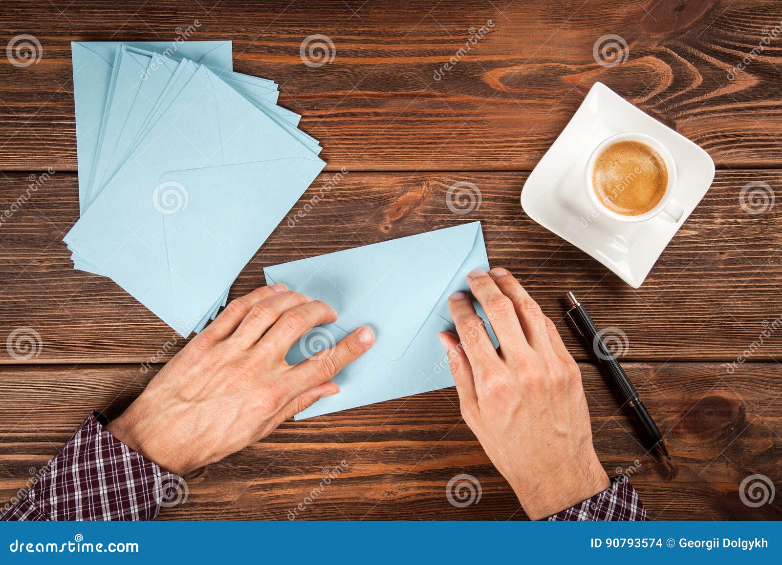 Sending a letter stock photo. Image of coffee, view, letter - 90793574