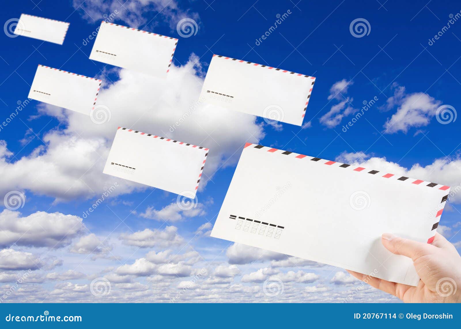 Sending mail stock photo. Image of horizontal, invitation - 20767114