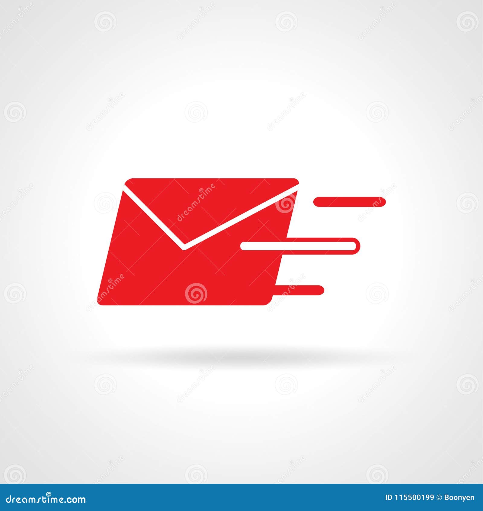Sending Mail Icon, Vector Illustration Stock Vector - Illustration of ...