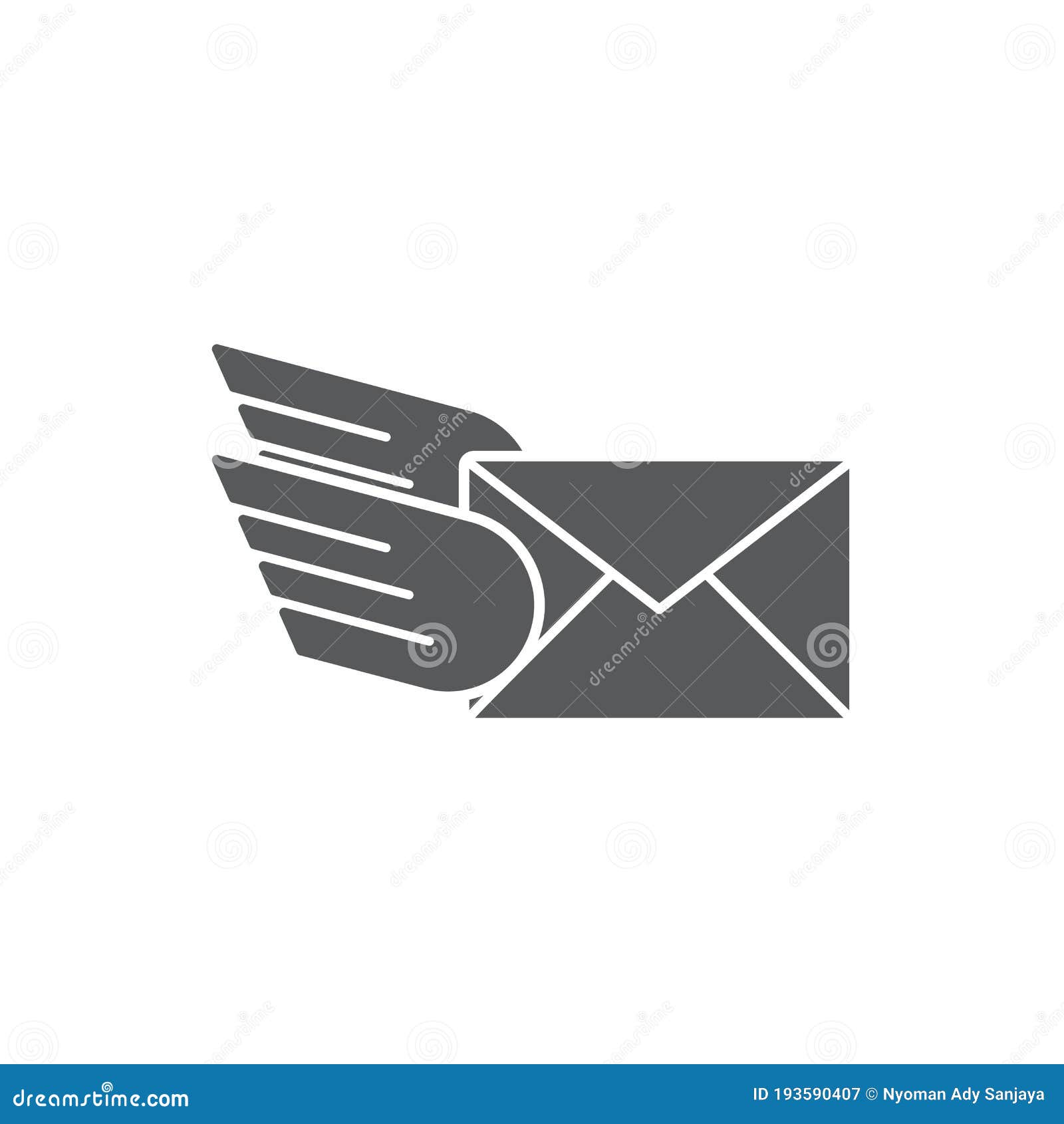 Sending a Message Icon Vector Isolated on White Background Stock Vector ...