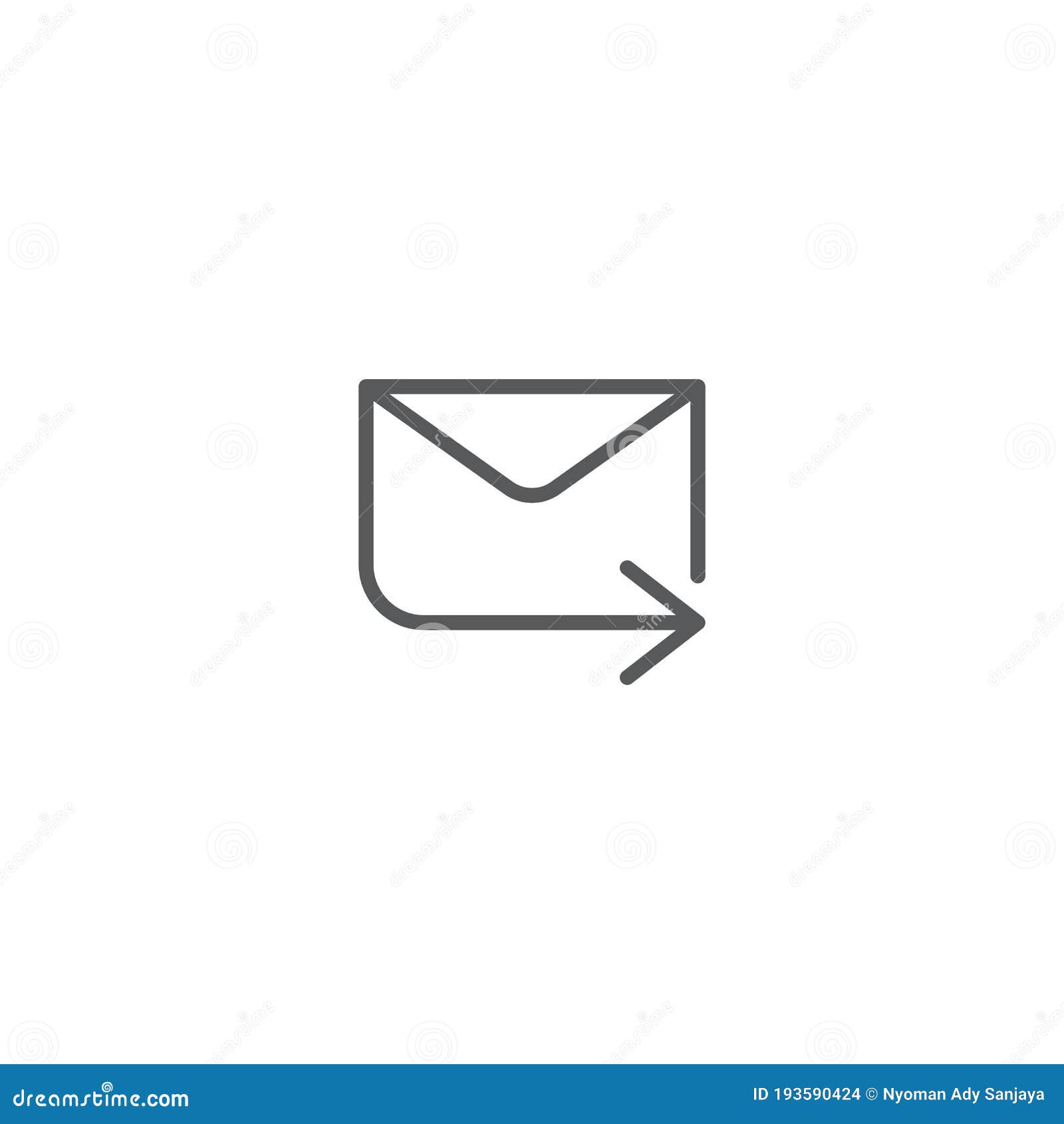 Sending a Message Icon Vector Isolated on White Background Stock Vector ...